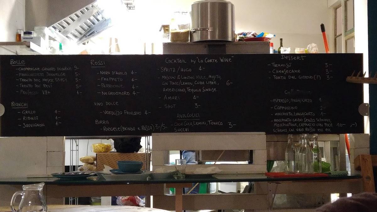 Menu da La Corte pub & bar, Trento