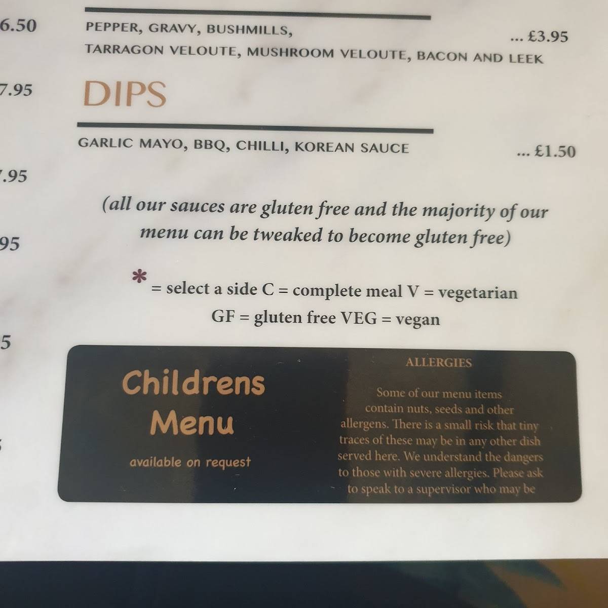 Menu at McLarnons Ramble Inn pub & bar, Antrim