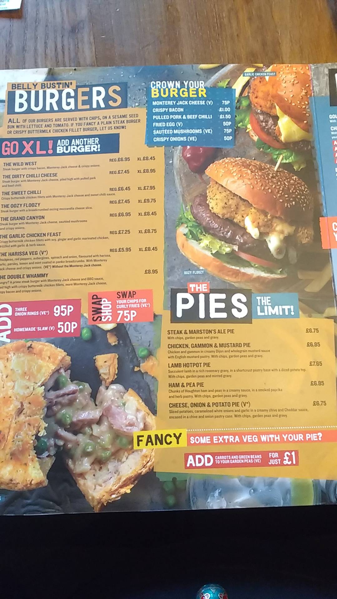 Menu at Red Hawk pub & bar, Brough