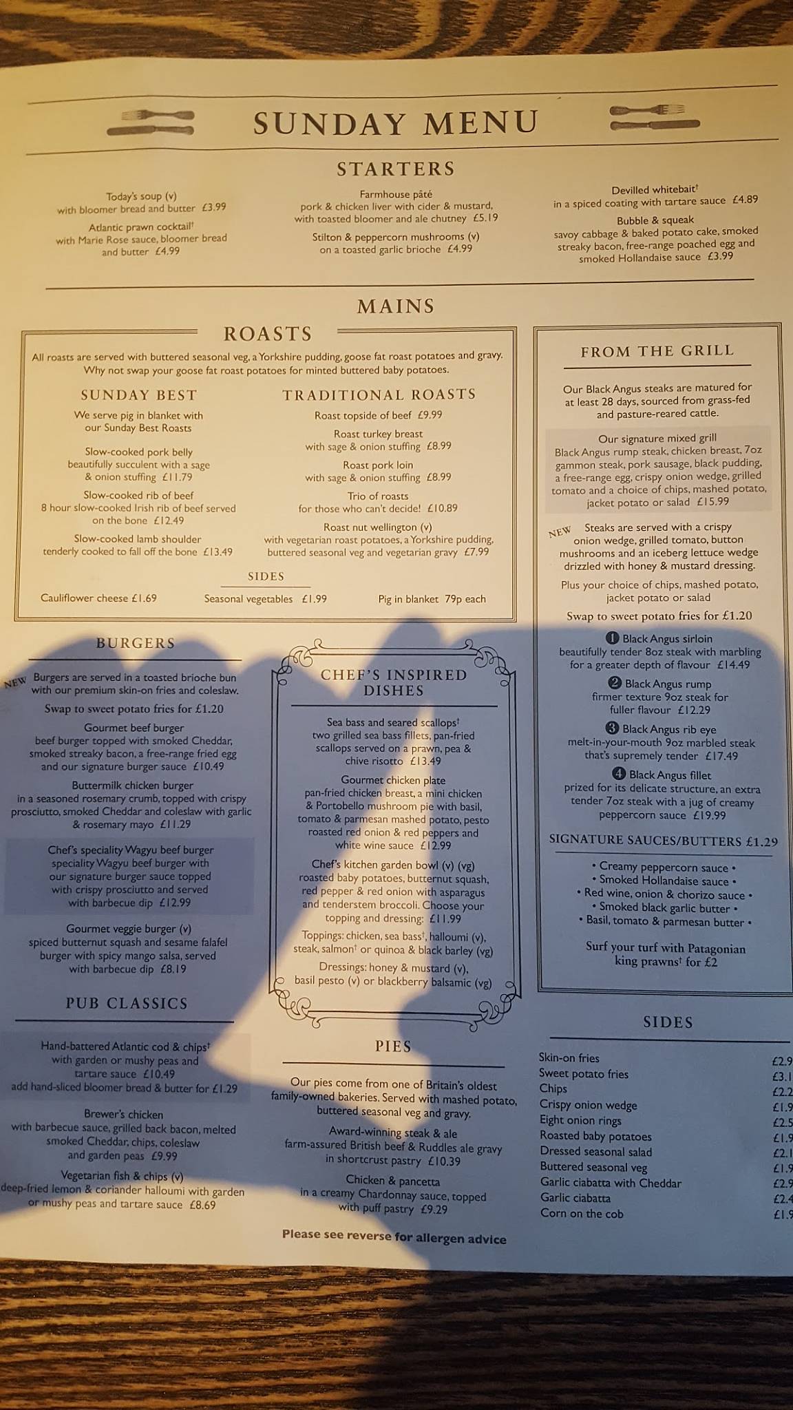 Menu at The Bell Tree Pub & Grill, Dundee