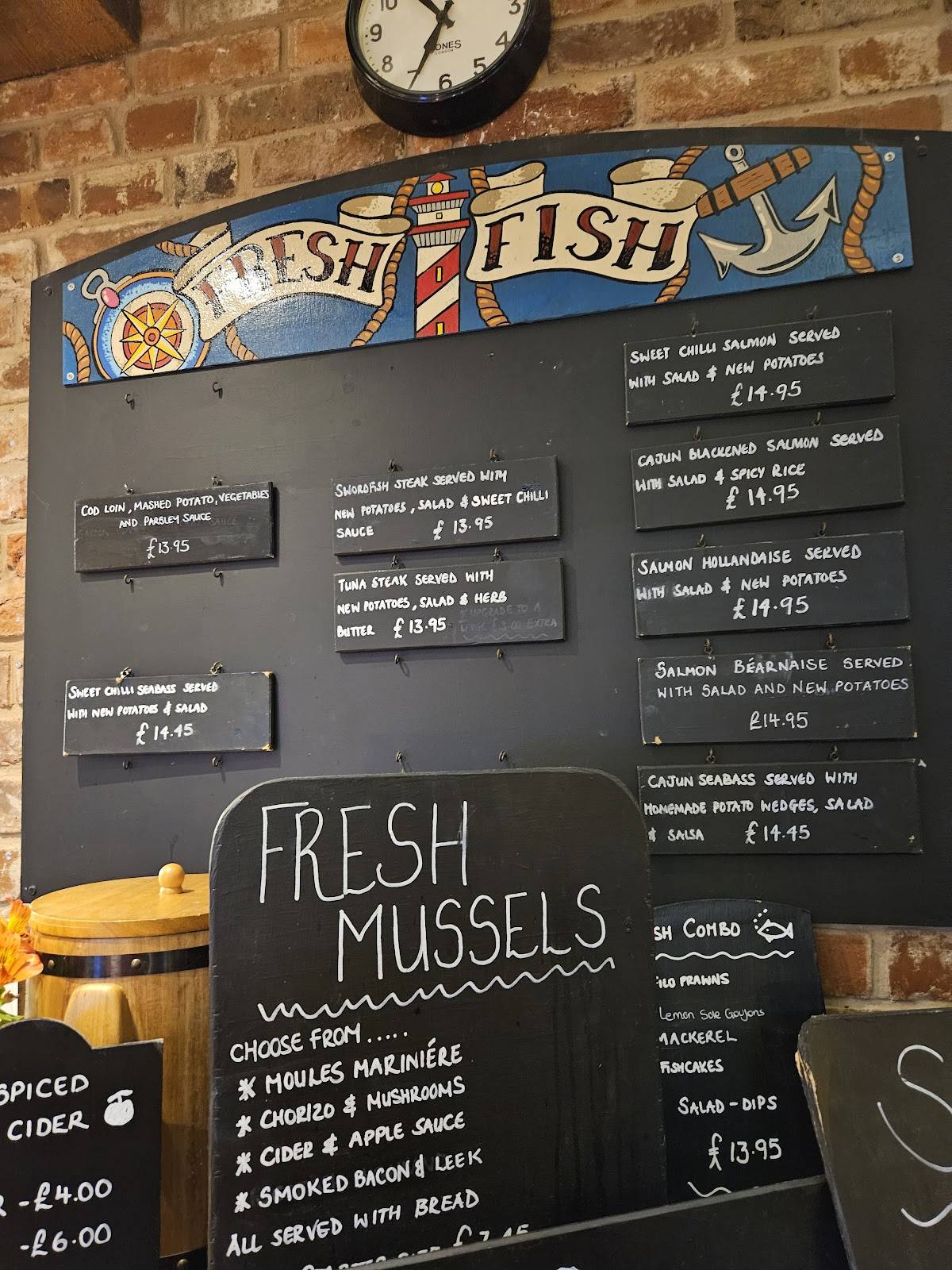 Menu at The Larch Farm pub & bar, Ravenshead