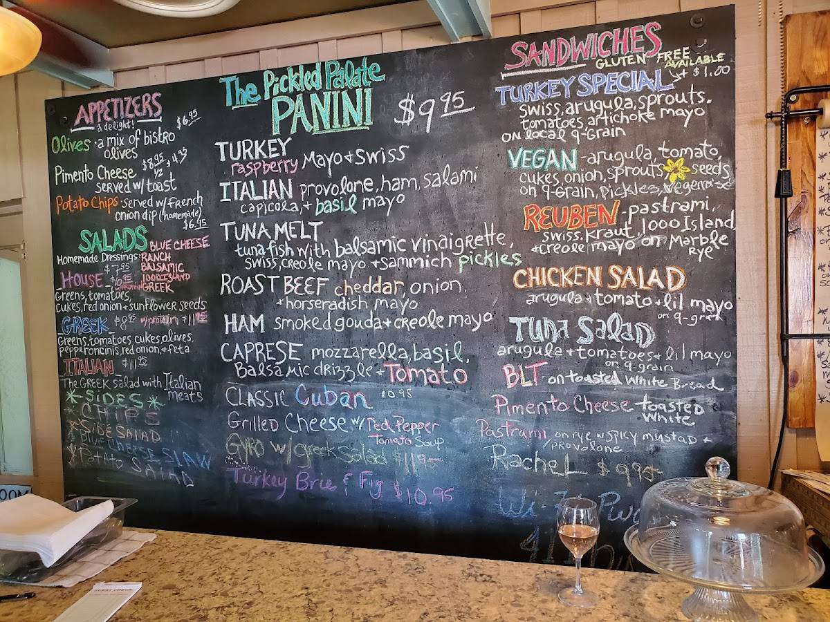 Menu at The Pickled Palate food wagon pub & bar, Mount Pleasant, Ben ...
