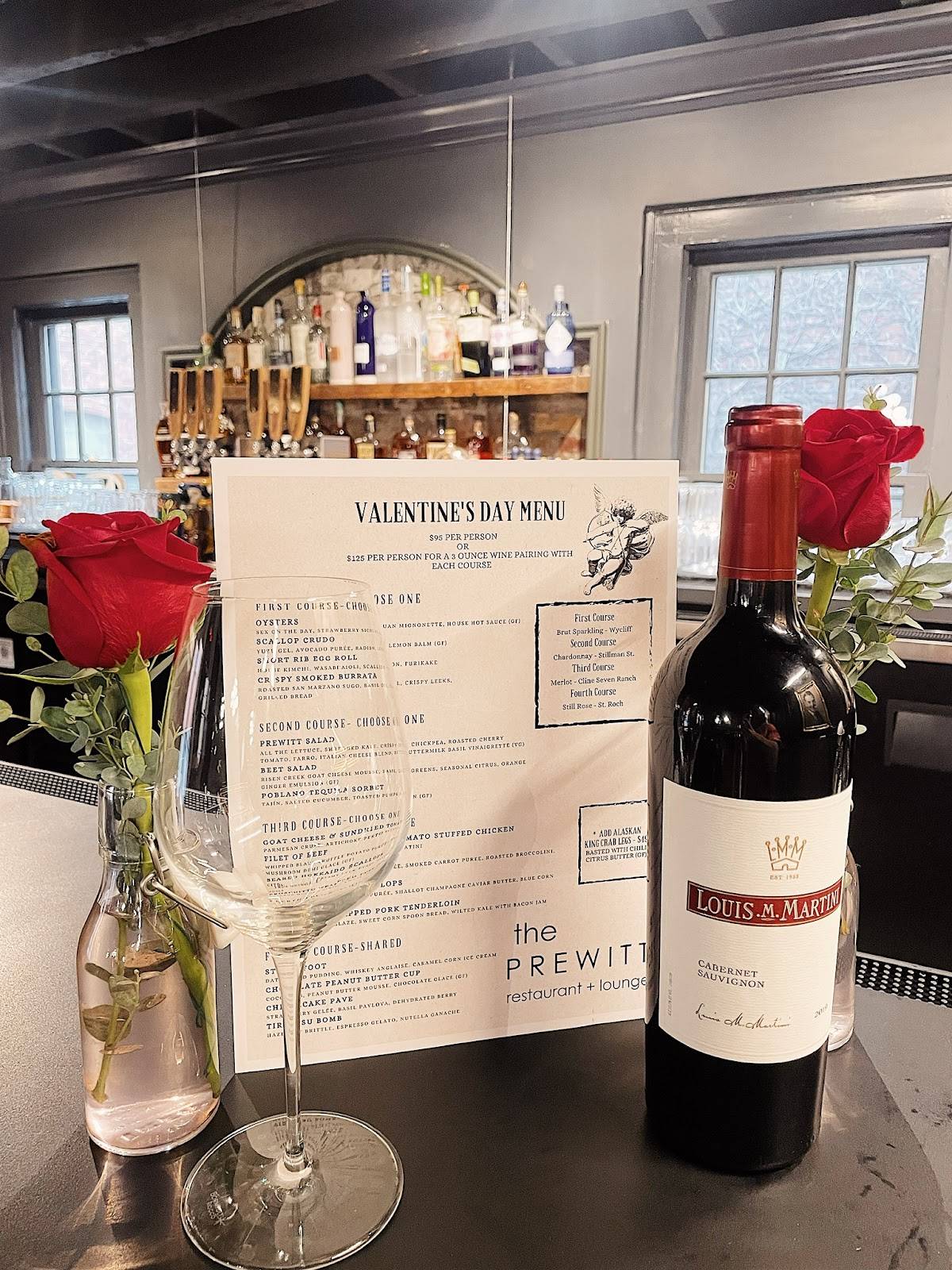 Menu at The Prewitt Restaurant + Lounge, Plainfield