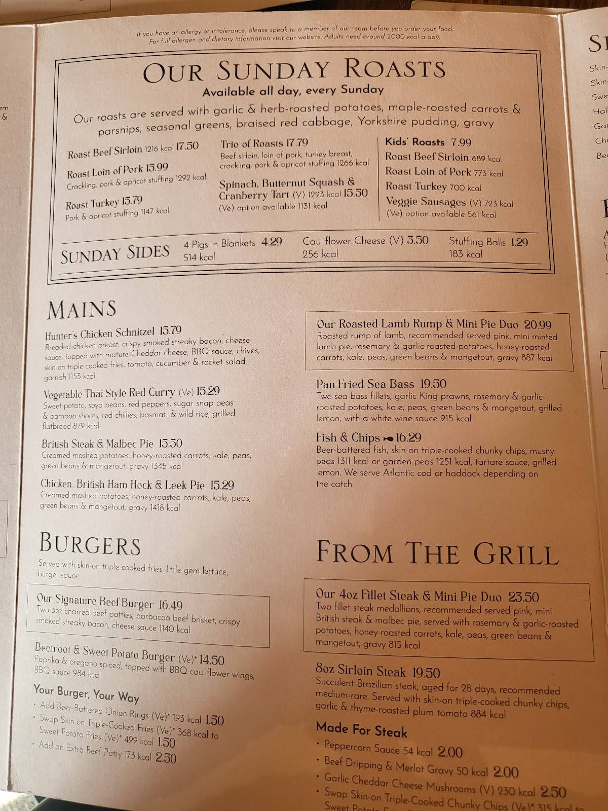 Menu at The Two Rivers at Chepstow pub & bar, Chepstow