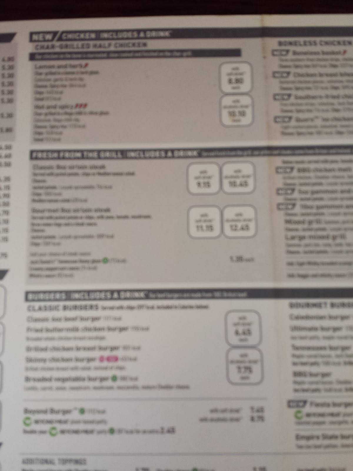 Menu at The West Kirk - JD Wetherspoon pub & bar, Ayr