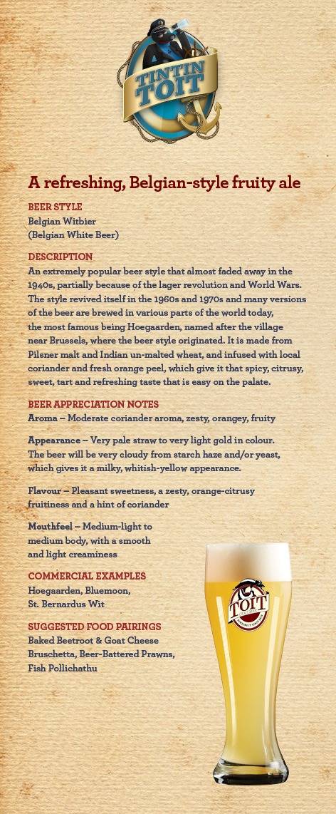 Menu at Toit Pune, Pune