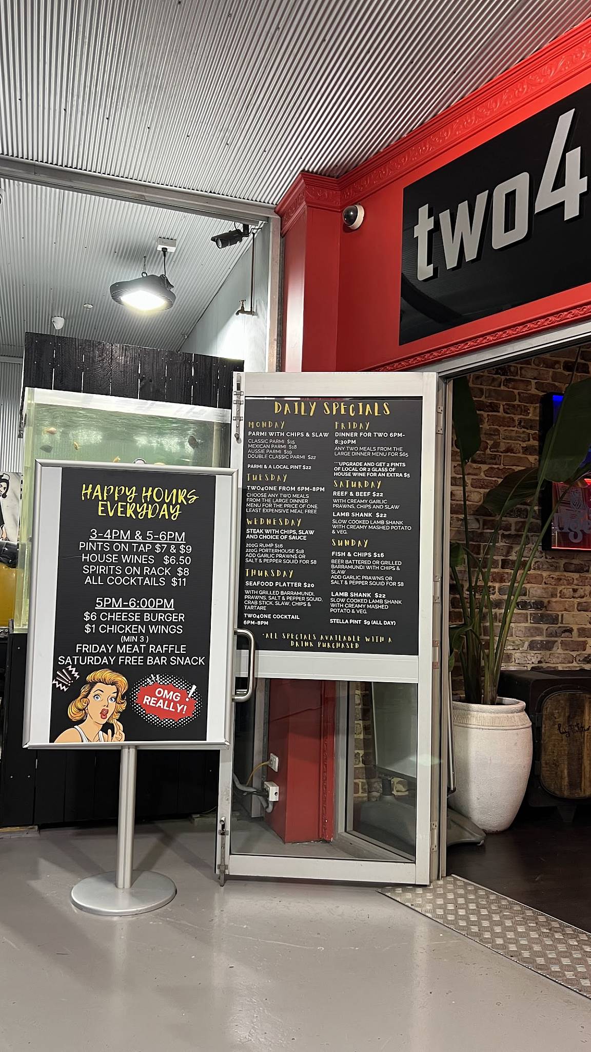 Menu at two40three Bar & Grill, Morley