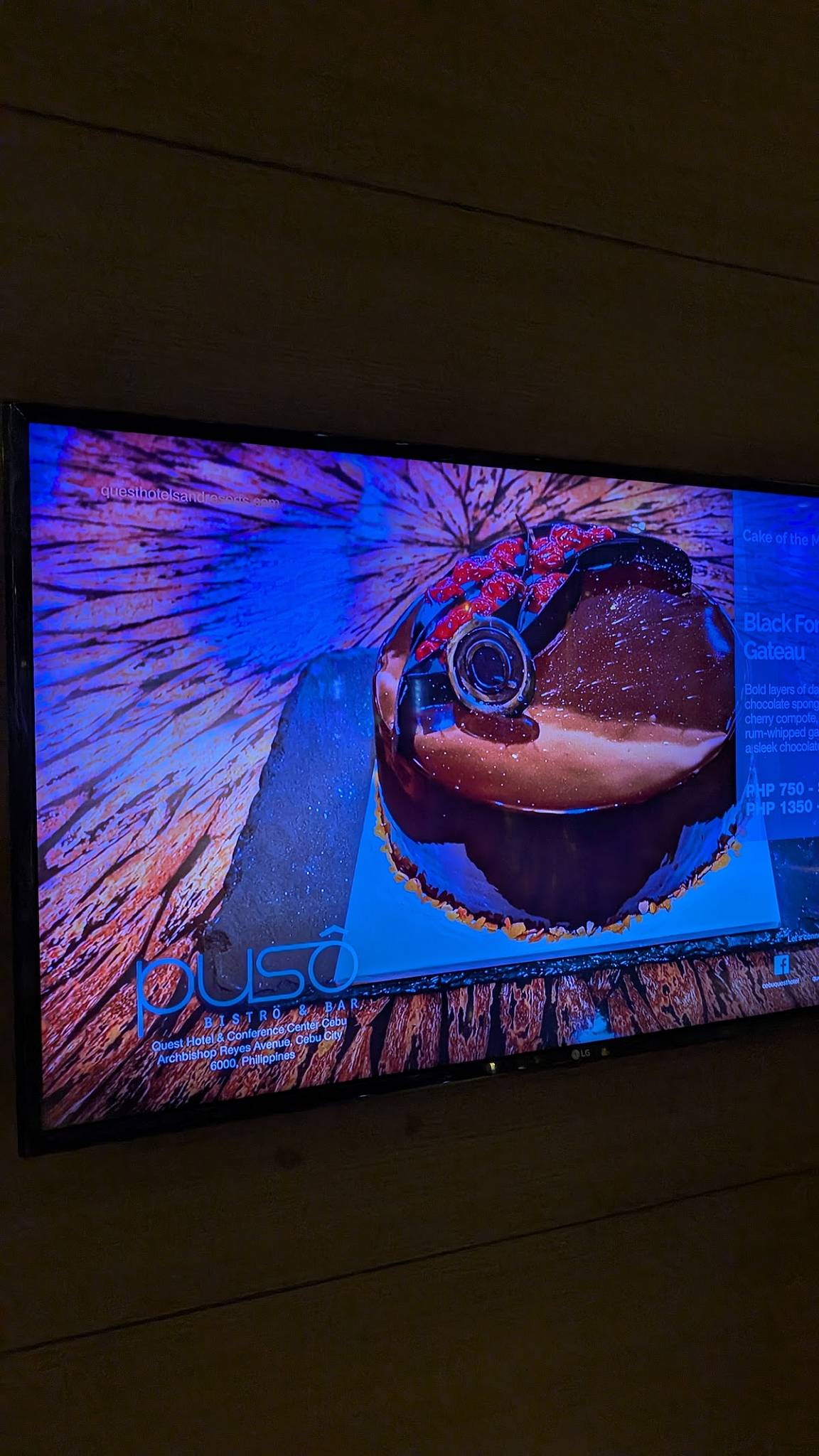 Menu at Pusô Bistro & Bar, Cebu City
