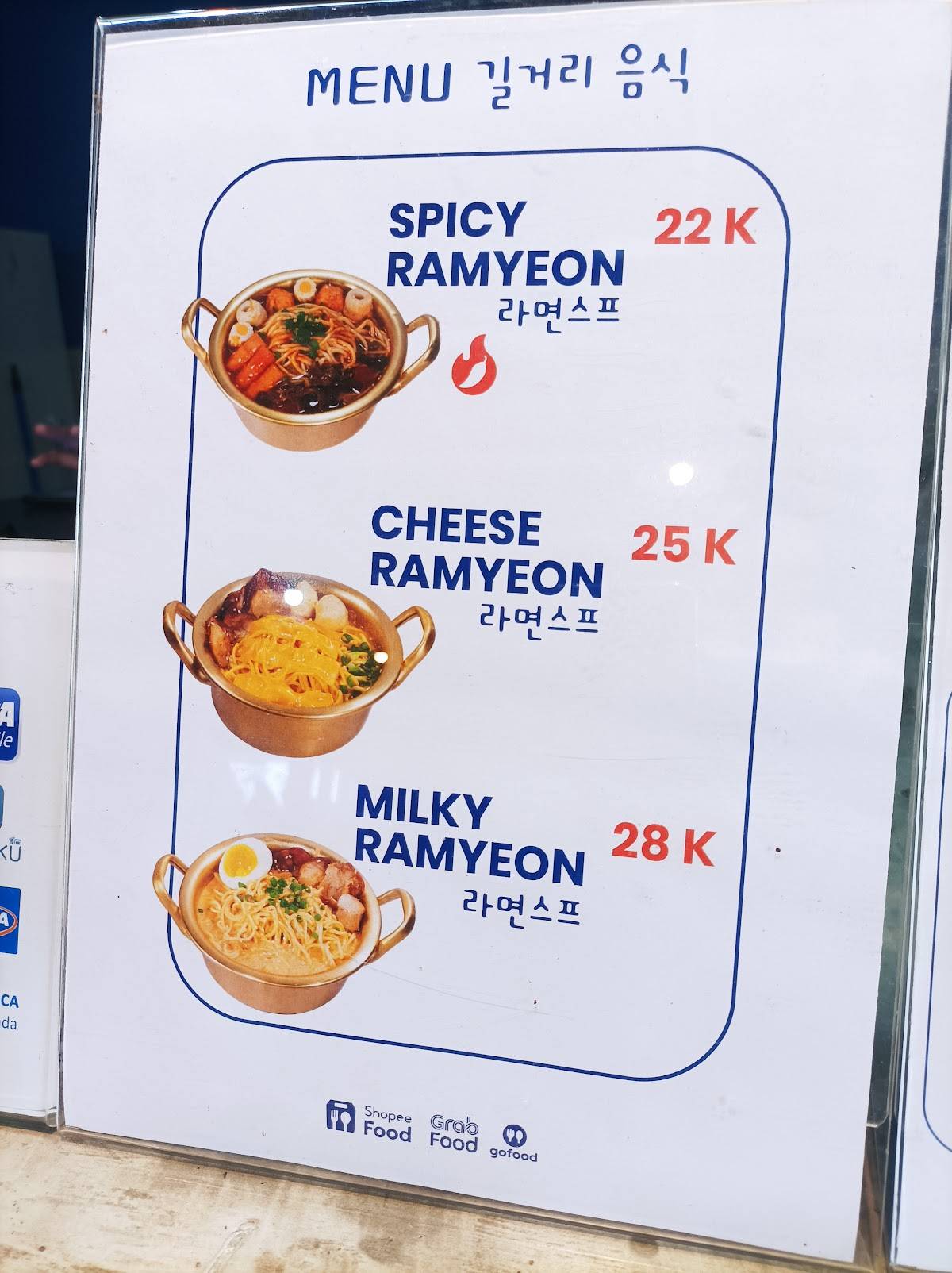 Menu at Pyo Korean Street Food restaurant, Malang, Jl. Jakarta No.57b