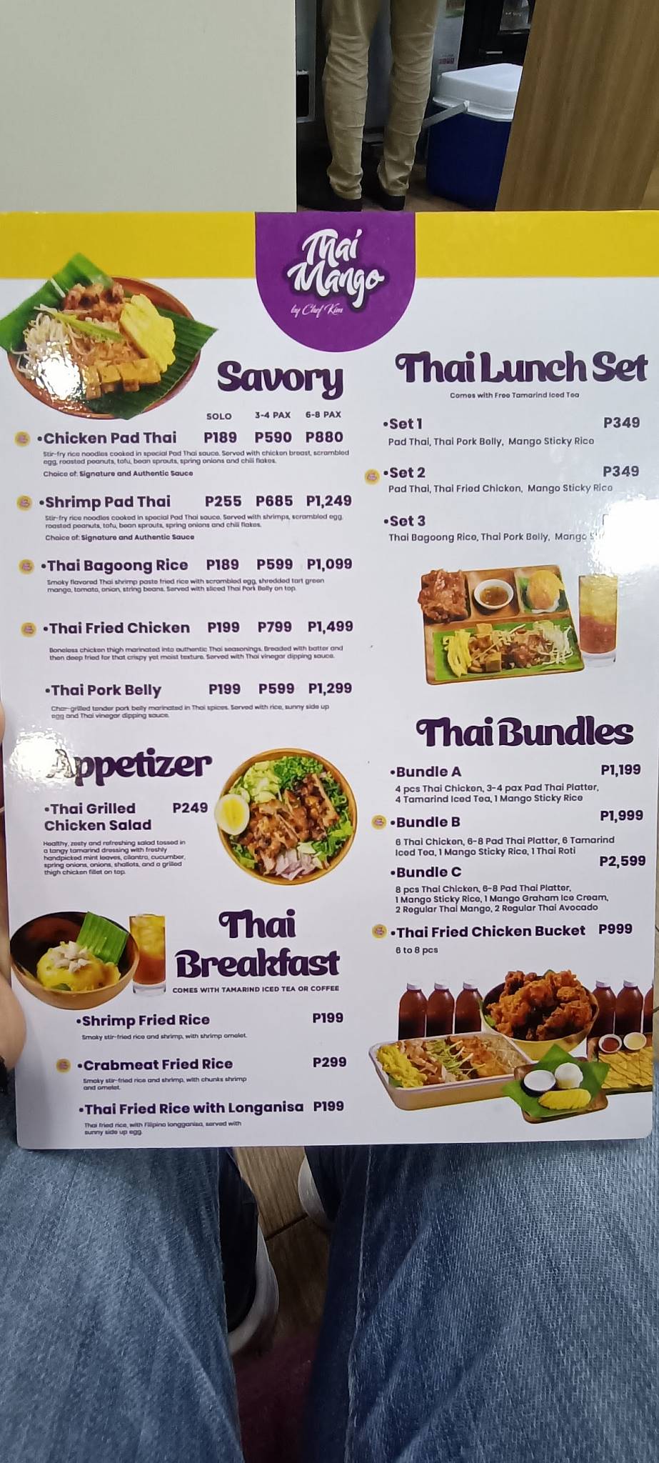 Carta del restaurante Thai Mango by Chef Kim - Timog, Ciudad Quezon