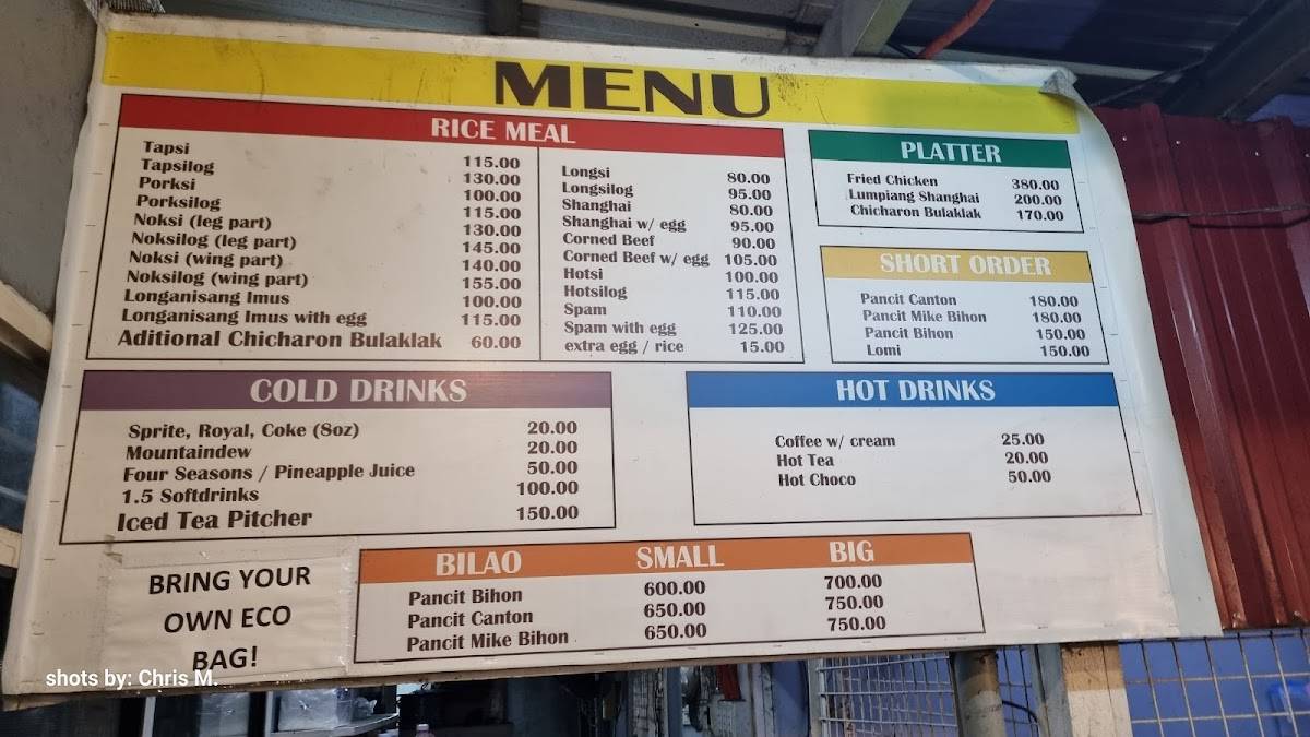 Menu at Quick Fry Foodhouse restaurant, Imus
