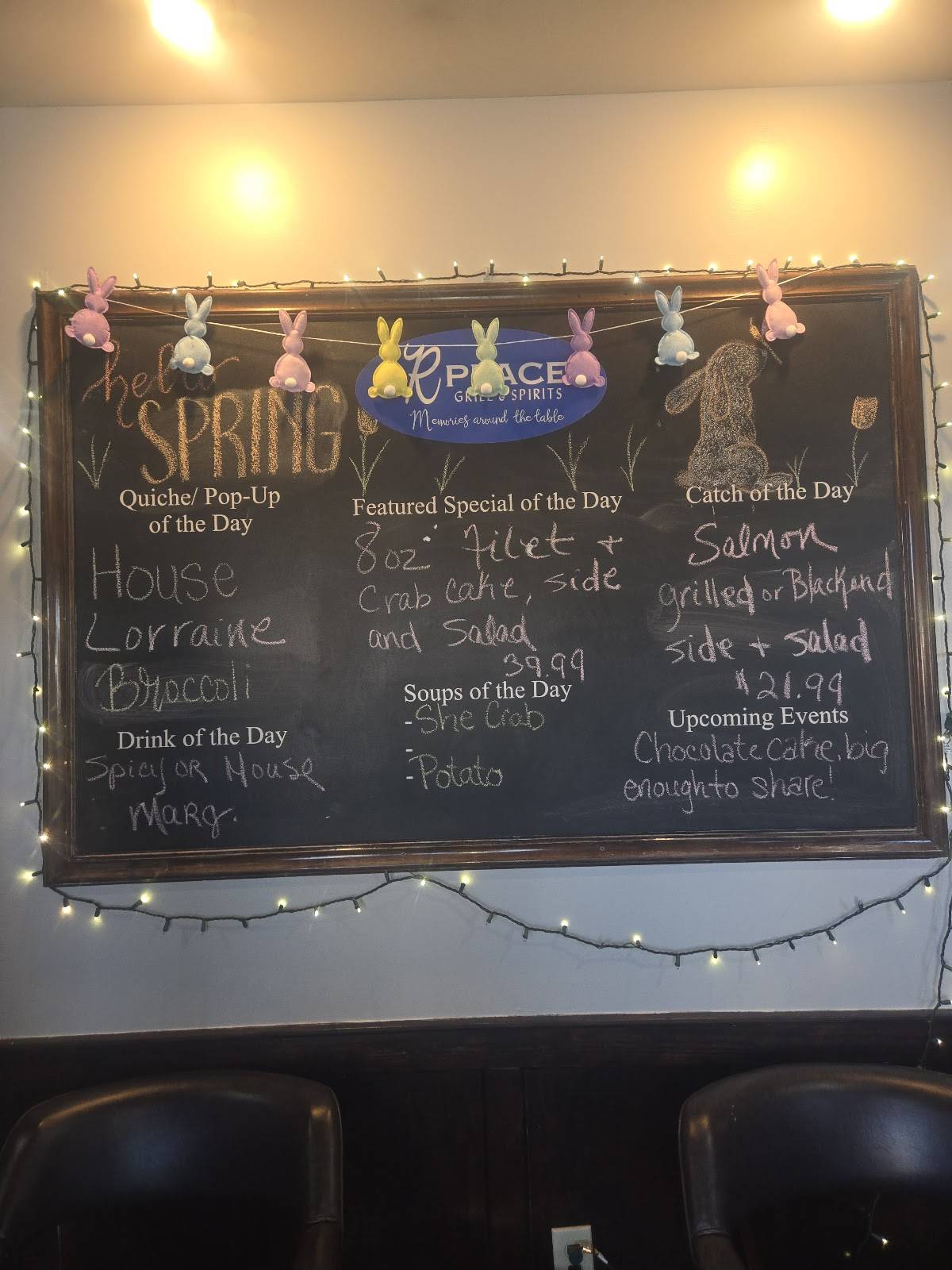 Menu at R Place pub & bar, Greenwood