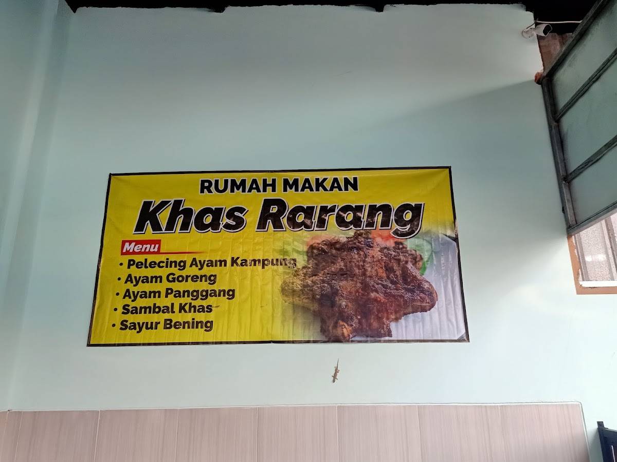 Menu at RM Khas Rarang restaurant, Rarang