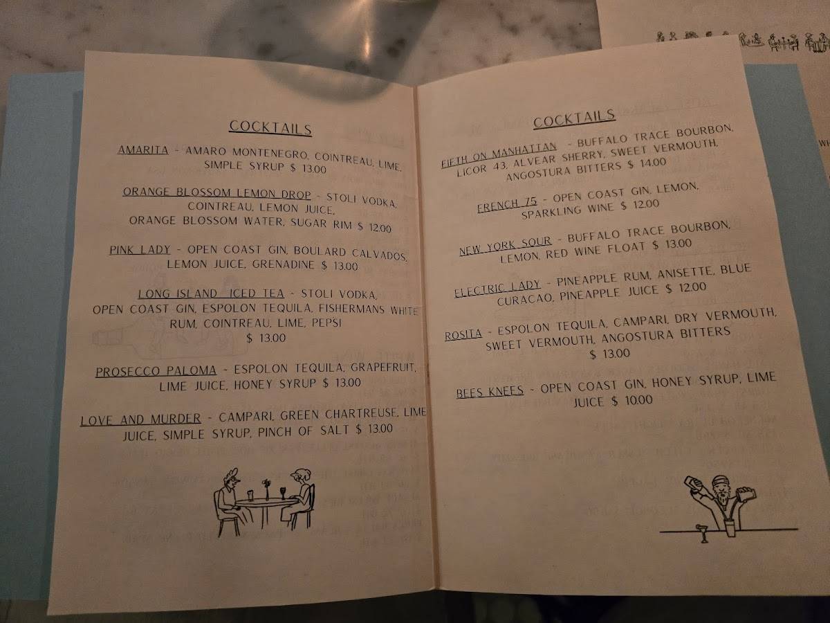 Menu at Rabble restaurant, St. John's