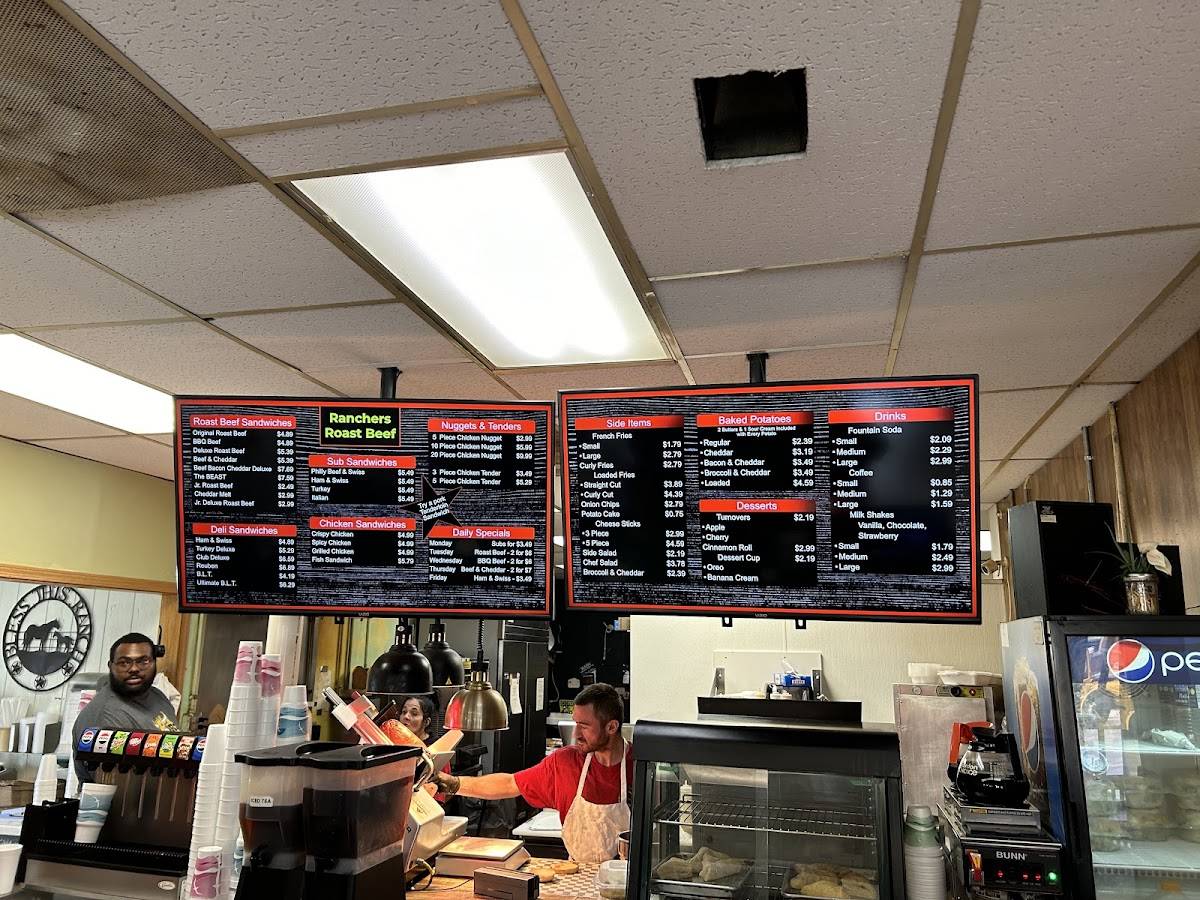 Menu at Ranchers Roast Beef fast food, Washington Court House