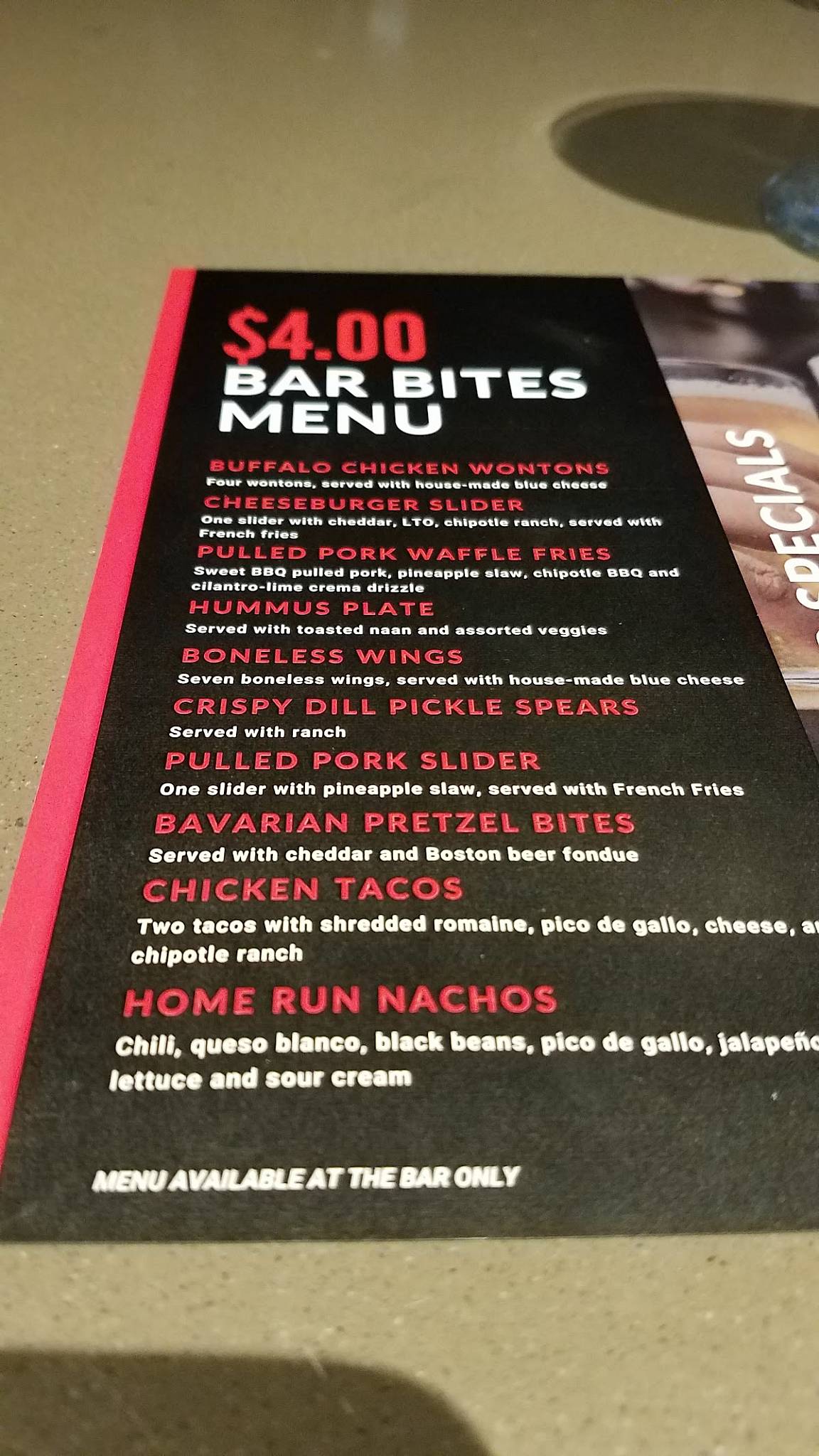 Menu at Recovery Sports Grill restaurant, Port St. Lucie, SW Don R. Led ...