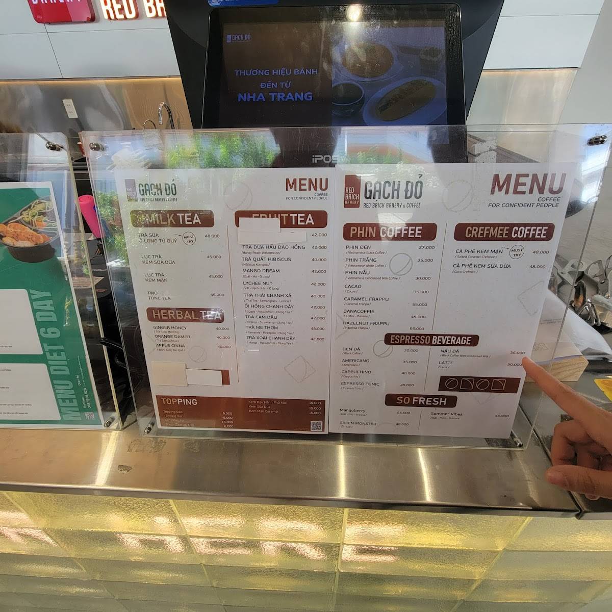 Menu at Red Brick Bakery & Coffee, Ninh Hòa, 90 Thích Quảng Đức