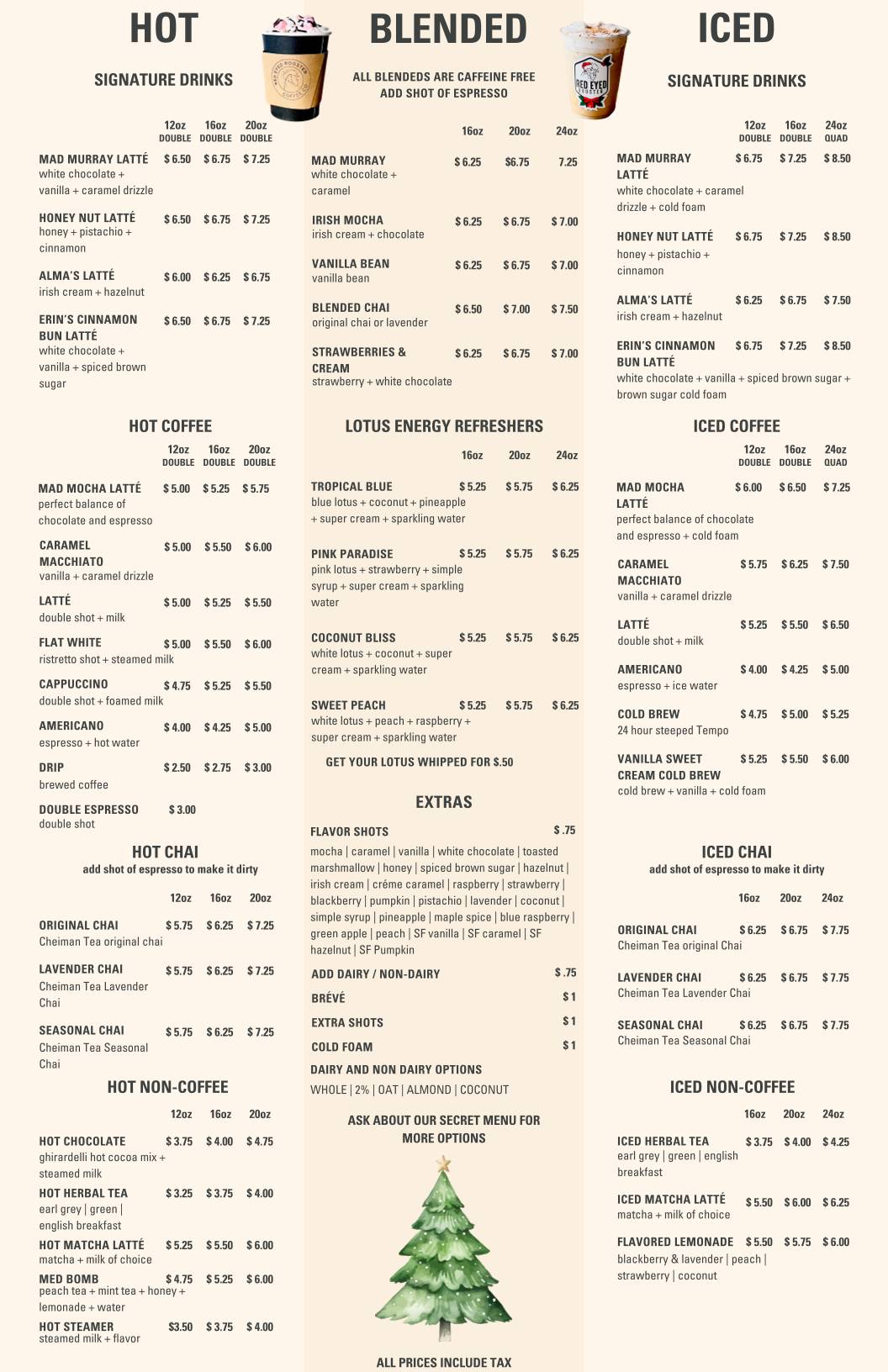 Menu at Red Eyed Rooster Co., Chatsworth