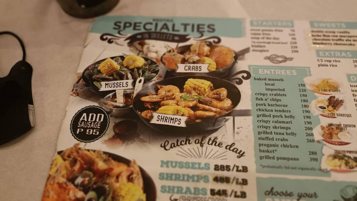 Menu at Redtail Shrimps & More restaurant, Cagayan de Oro, FMM4+69R