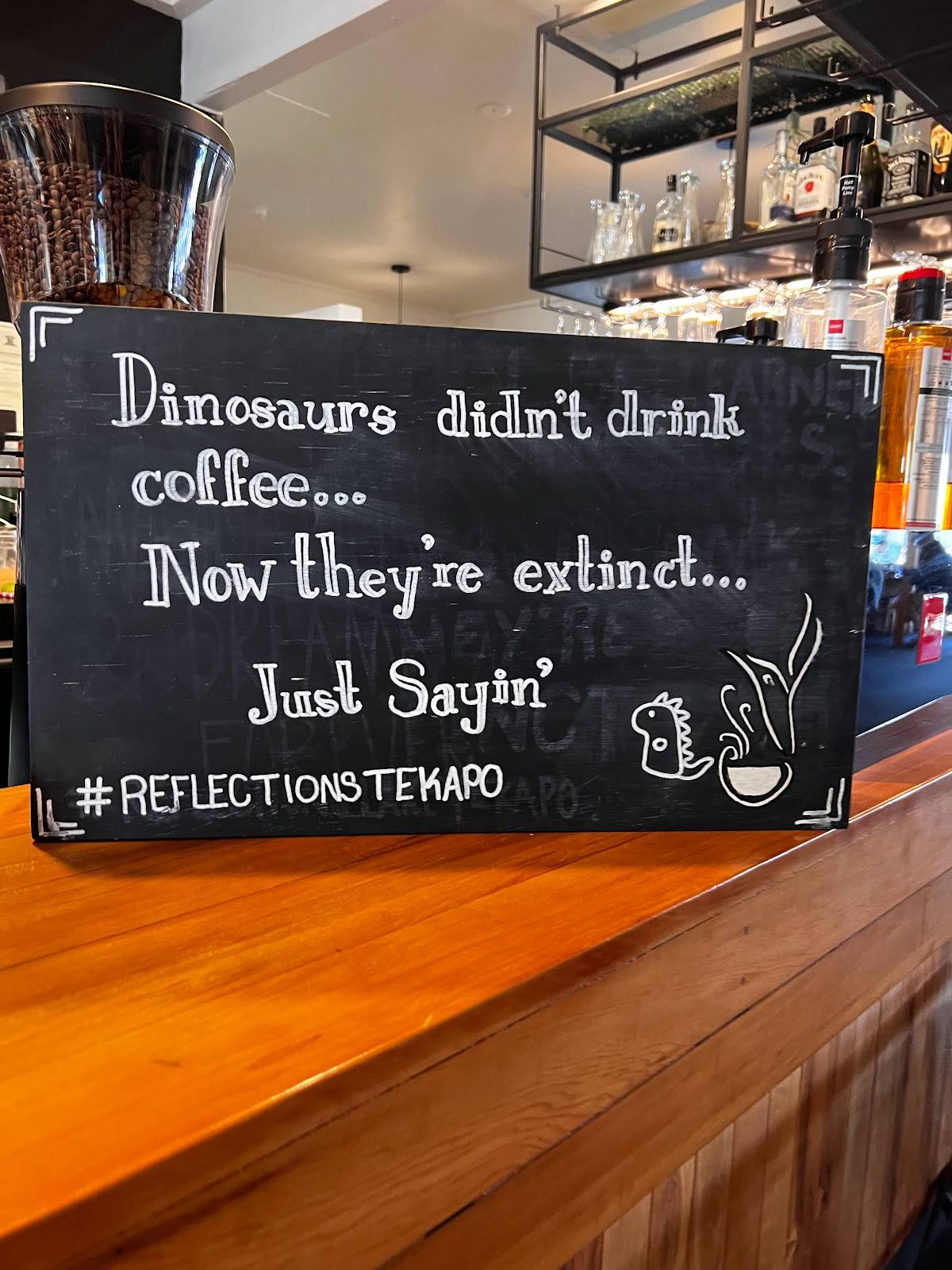 Menu at Reflections Cafe & Restaurant, Lake Tekapo, State Hwy 8