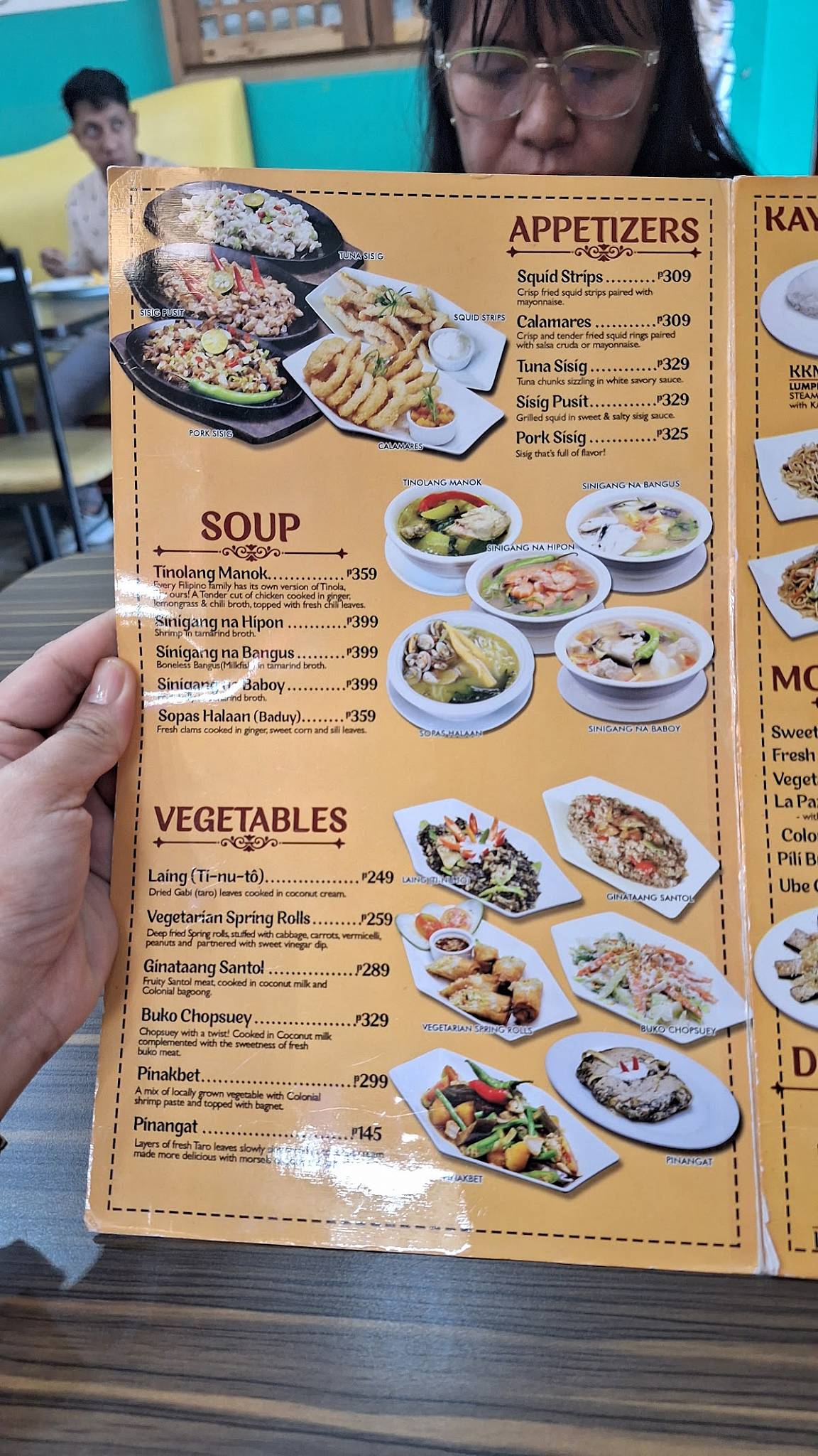 Menu at 1st Colonial Grill restaurant, Legazpi City, 4QW2+62M
