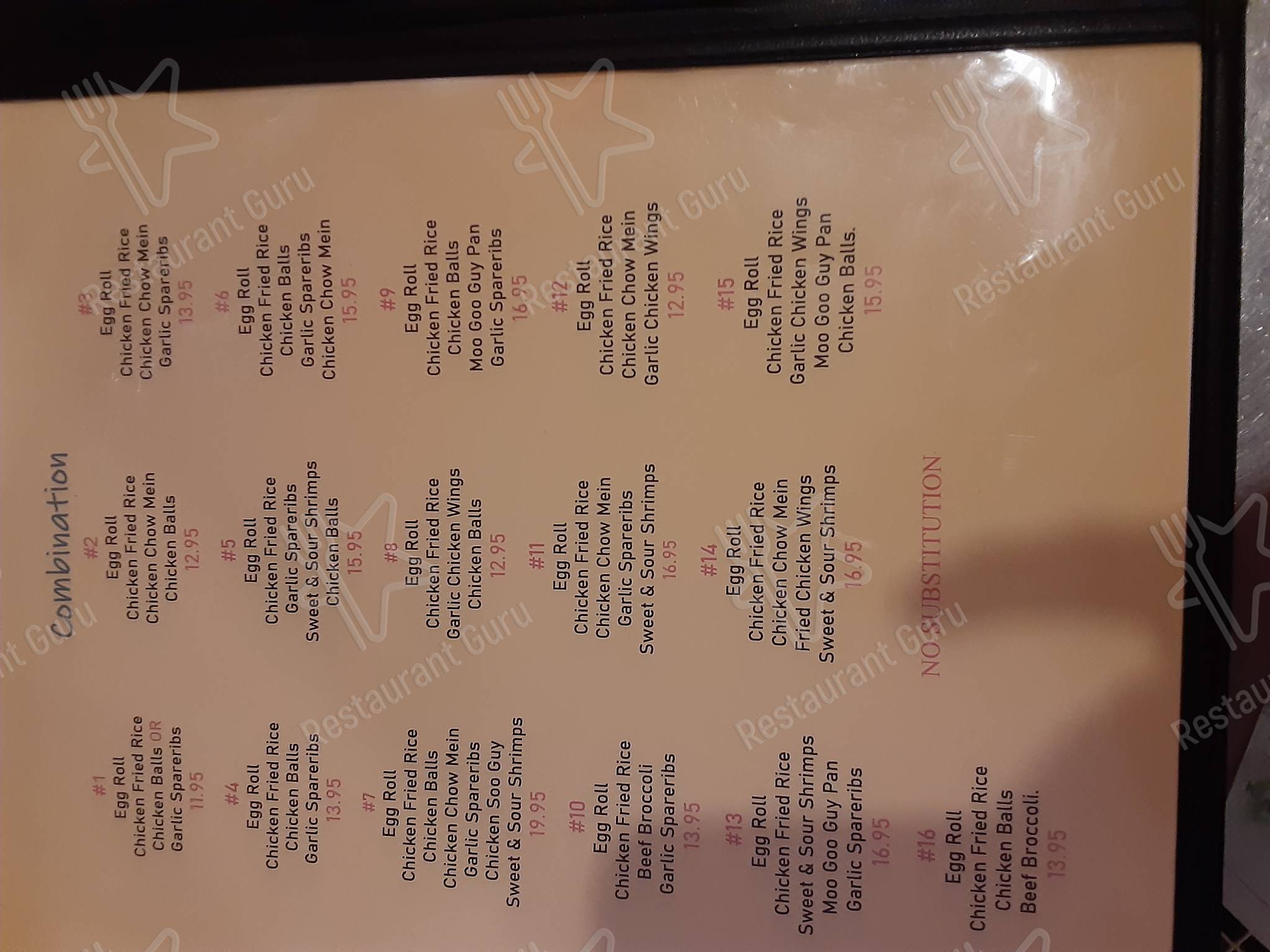 Menu at 4 Seasons Restaurant, Grand Falls
