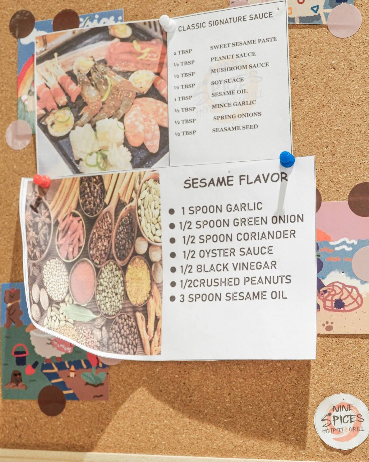 Menu at Nine Spices Hotpot and Grill restaurant, Mandaluyong