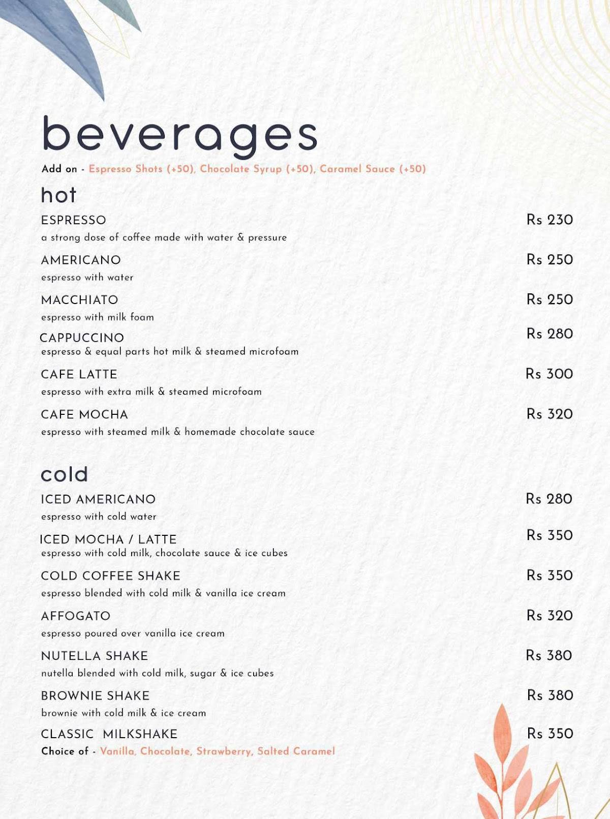 Menu at Aioli Bistro, New Delhi