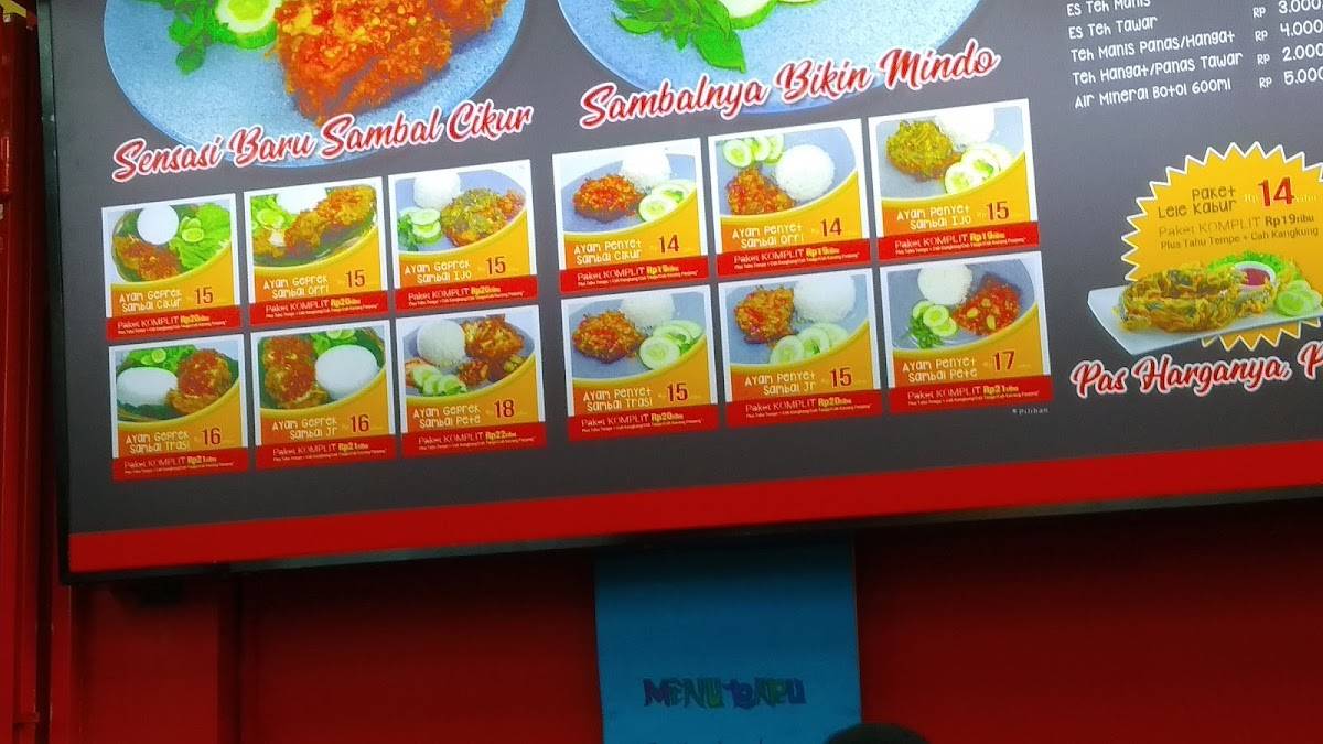 Menu at Ayam Bugil Cikarang restaurant, Bekasi Regency