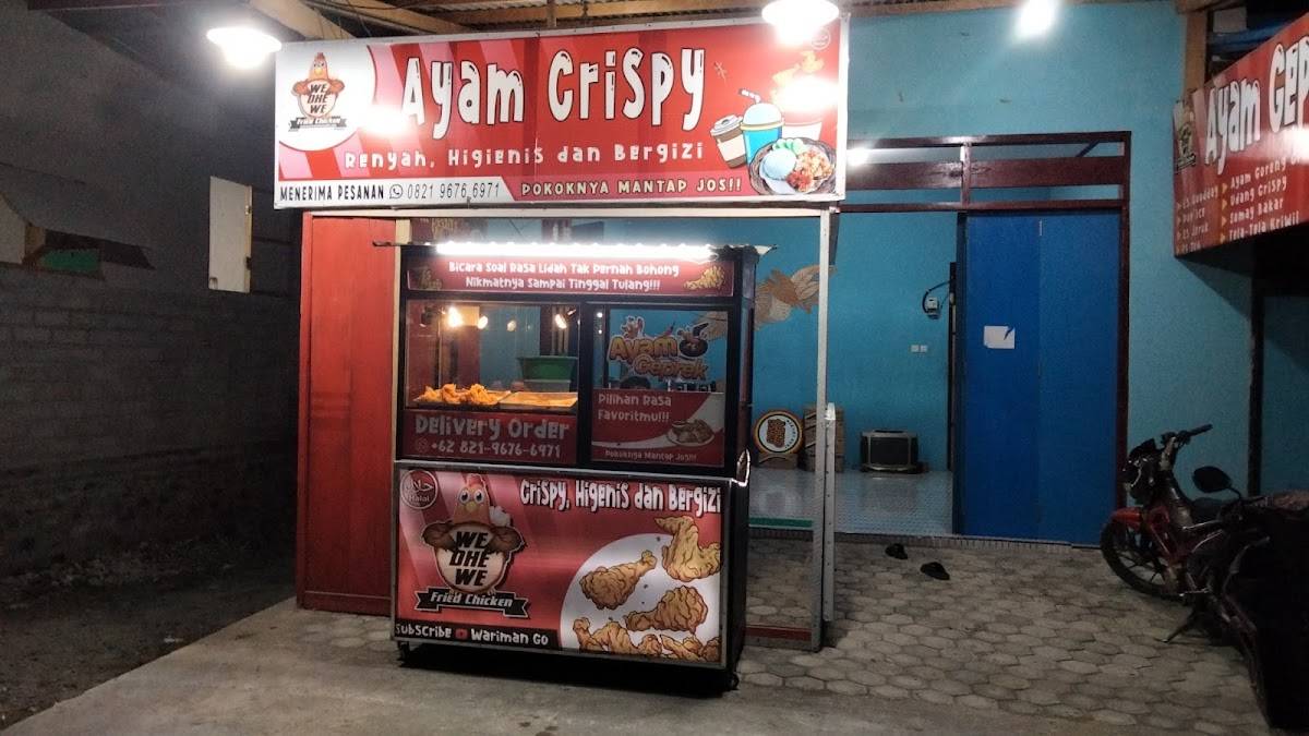 Menu at Ayam Crispy *Wariman Go* restaurant, Indonesia
