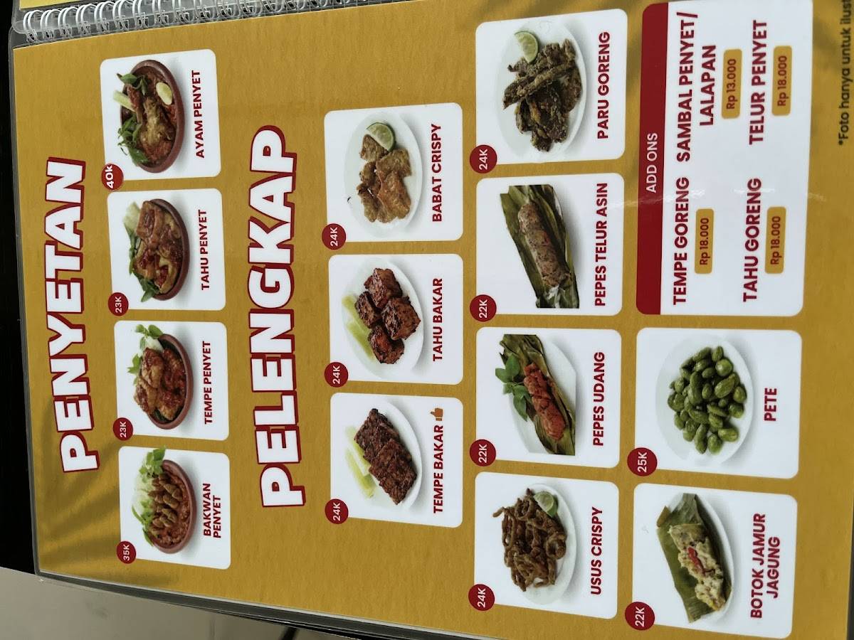 Menu at Ayam Goreng Citra Pemuda restaurant, Surabaya, Ruko San Antonio ...