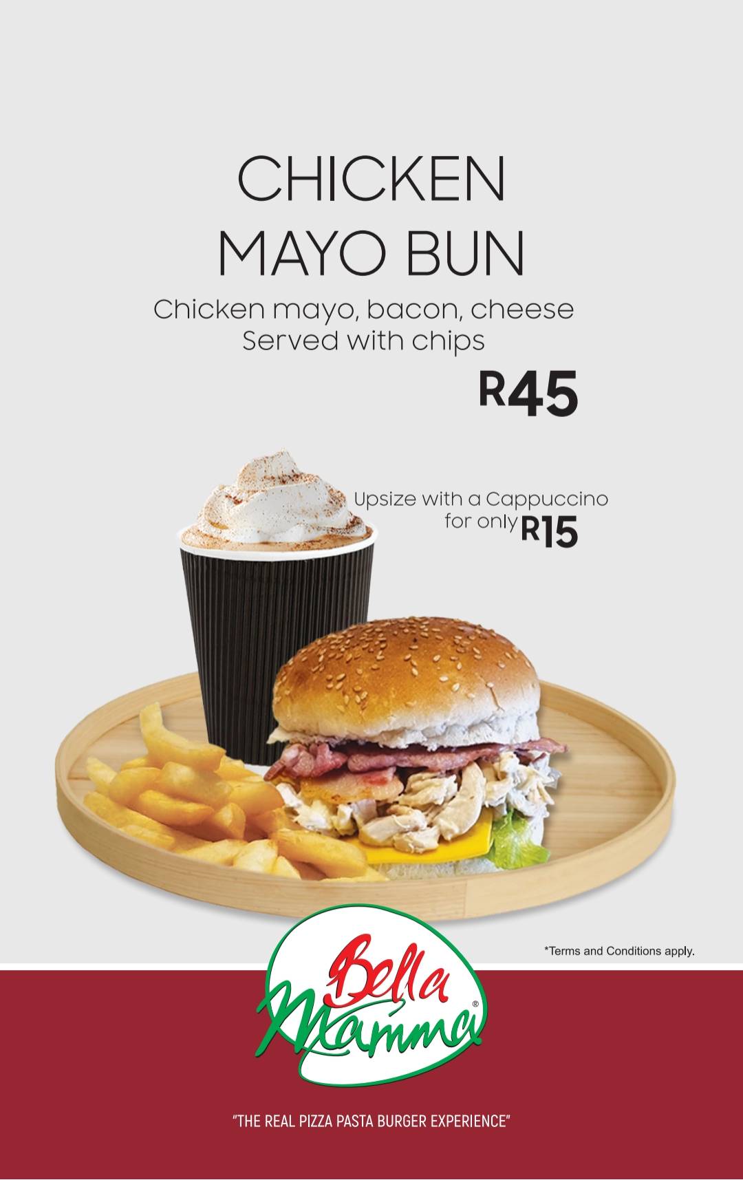 Menu at Bella Mamma restaurant, Welkom