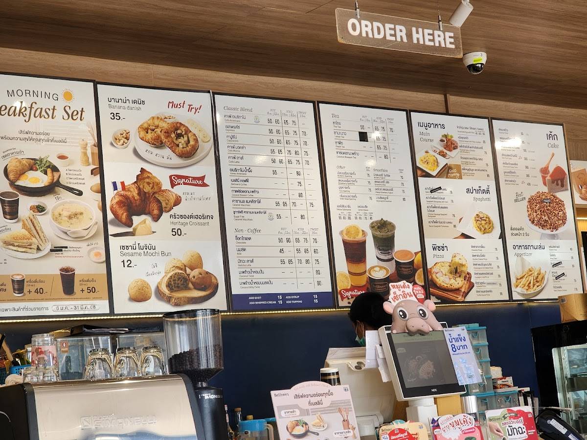 Menu at Bellinee's Bake&Brew บางกรวย-ไทรน้อย ซอย20, Bang Kruai