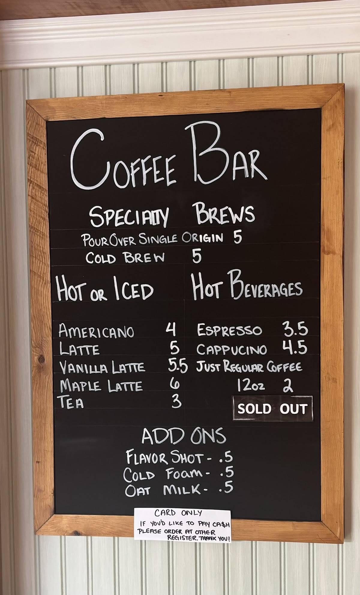 Menu at Blue Duck Deli restaurant, Ludlow