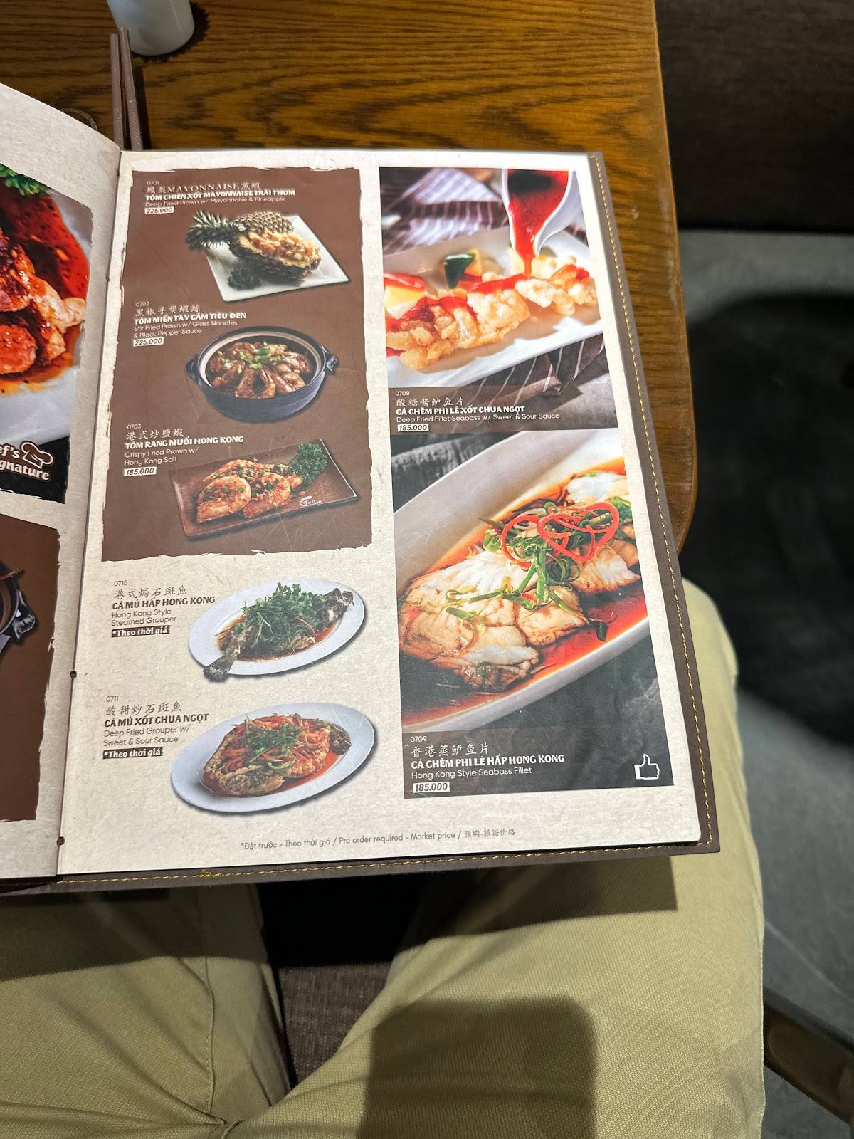 Menu at C.Tao Chinese Restaurant - Metropole HCM, Ho Chi Minh City