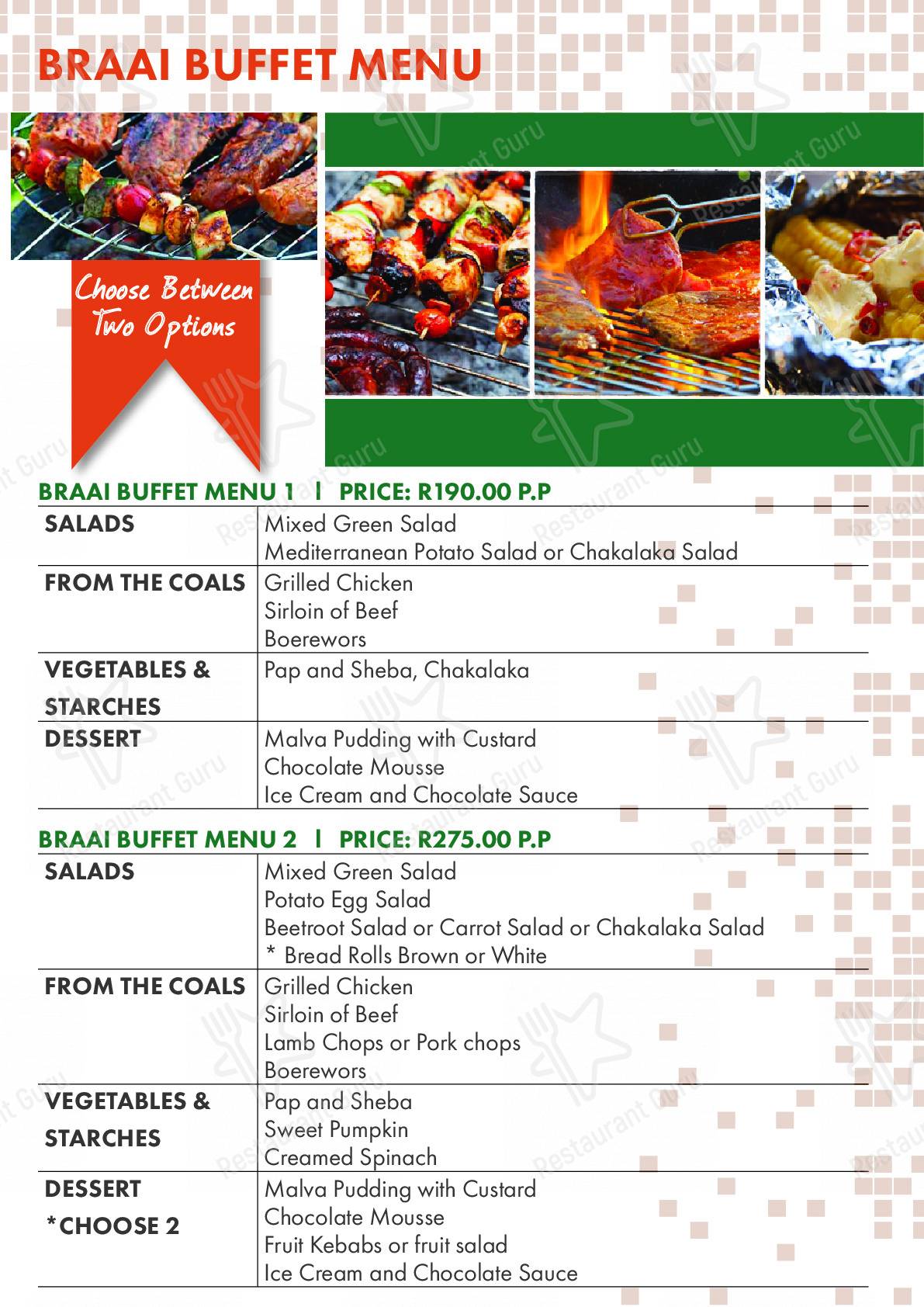 Menu at Cafè41 Silver Lakes restaurant, Pretoria