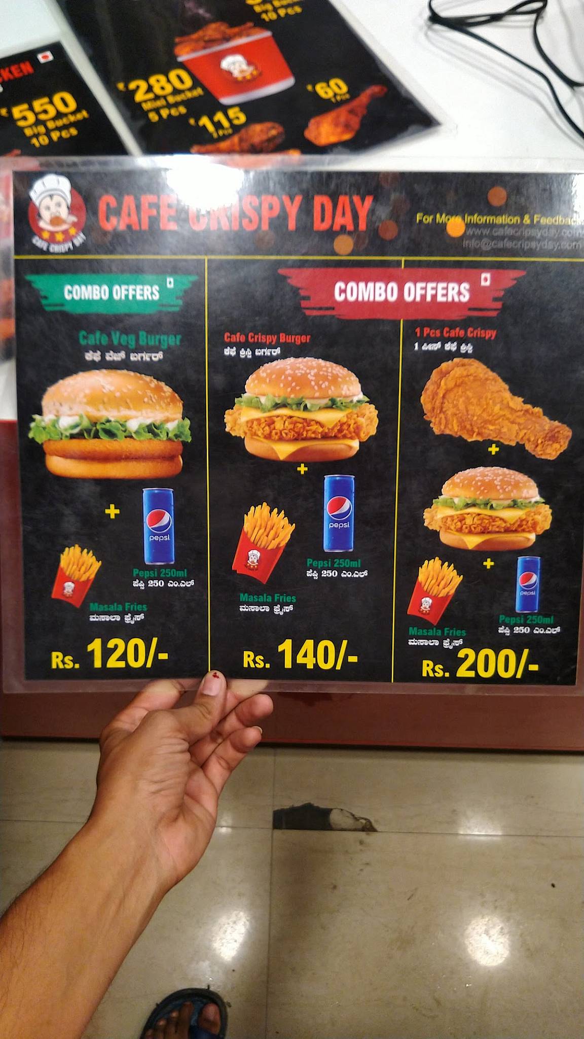 Menu at Cafe Crispy Day, Bengaluru, 85