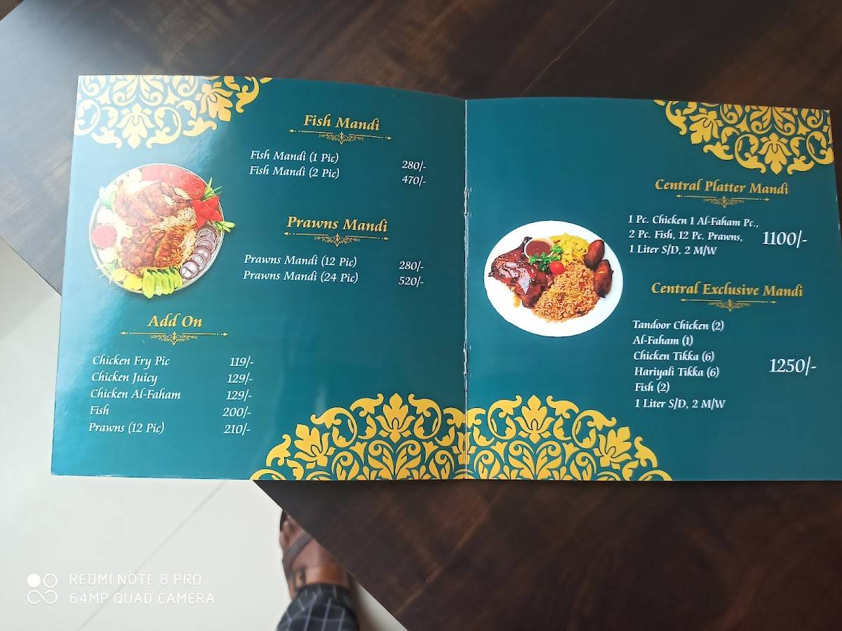 Menu at Central Biryani Pointe, Hyderabad, Colony