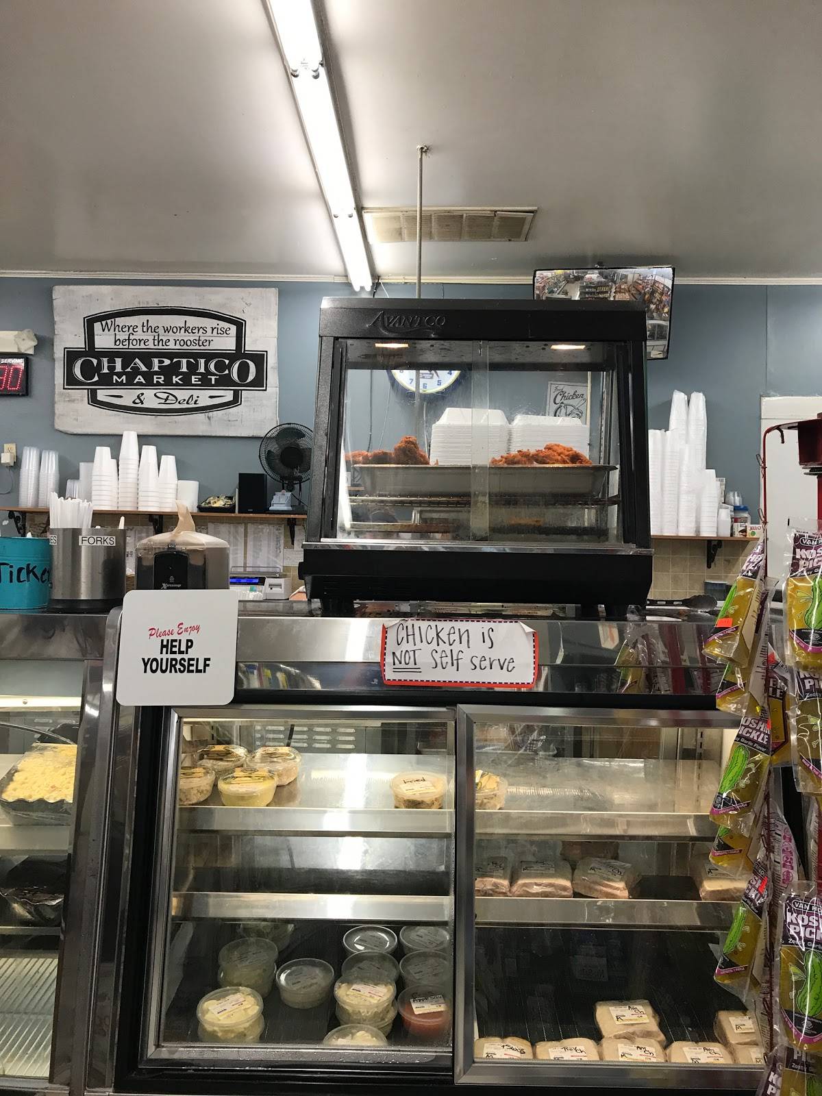 Menu at Chaptico Market & Deli restaurant, Chaptico