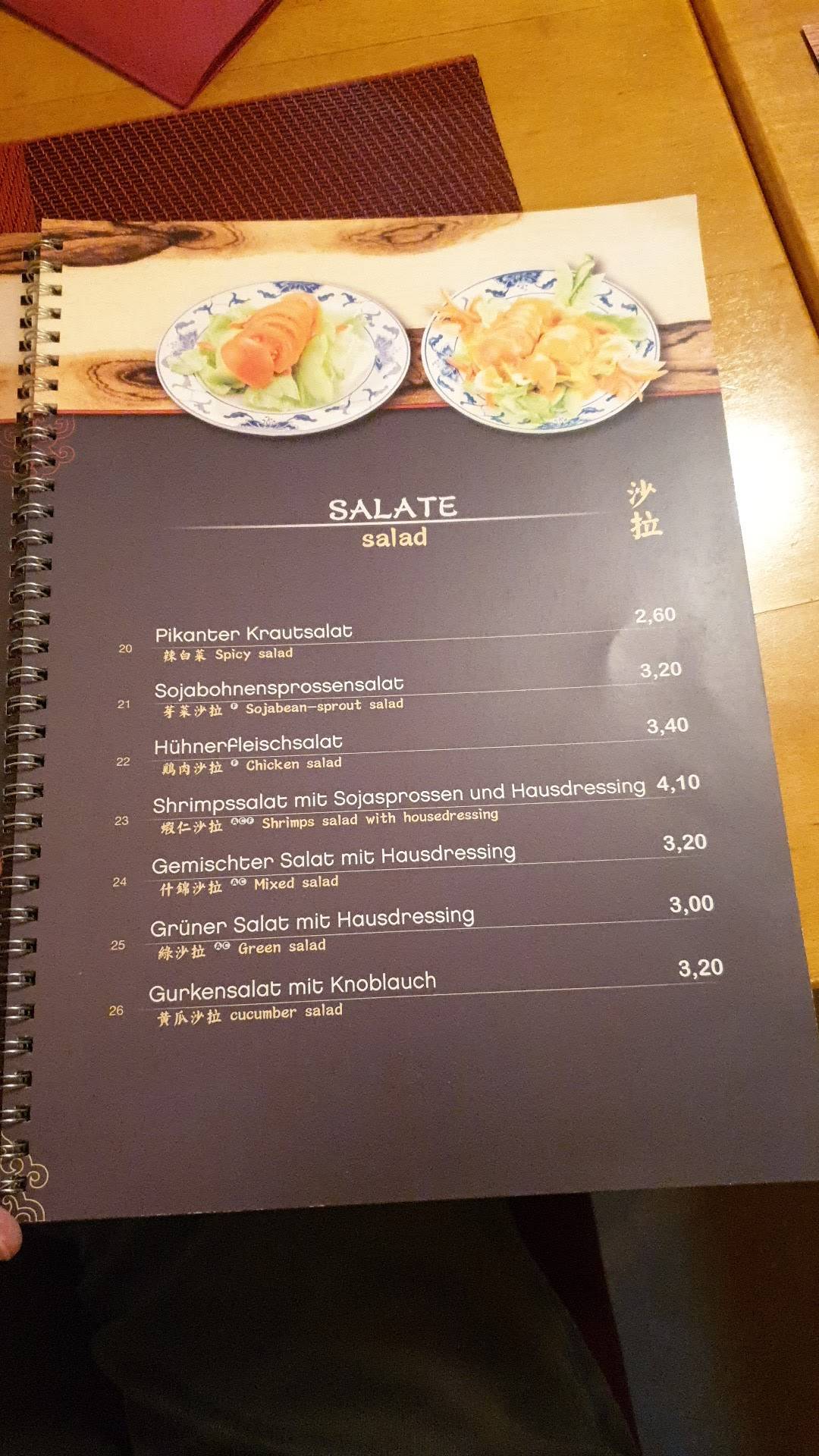 Speisekarte von Chinarestaurant Kaiser!, Innsbruck