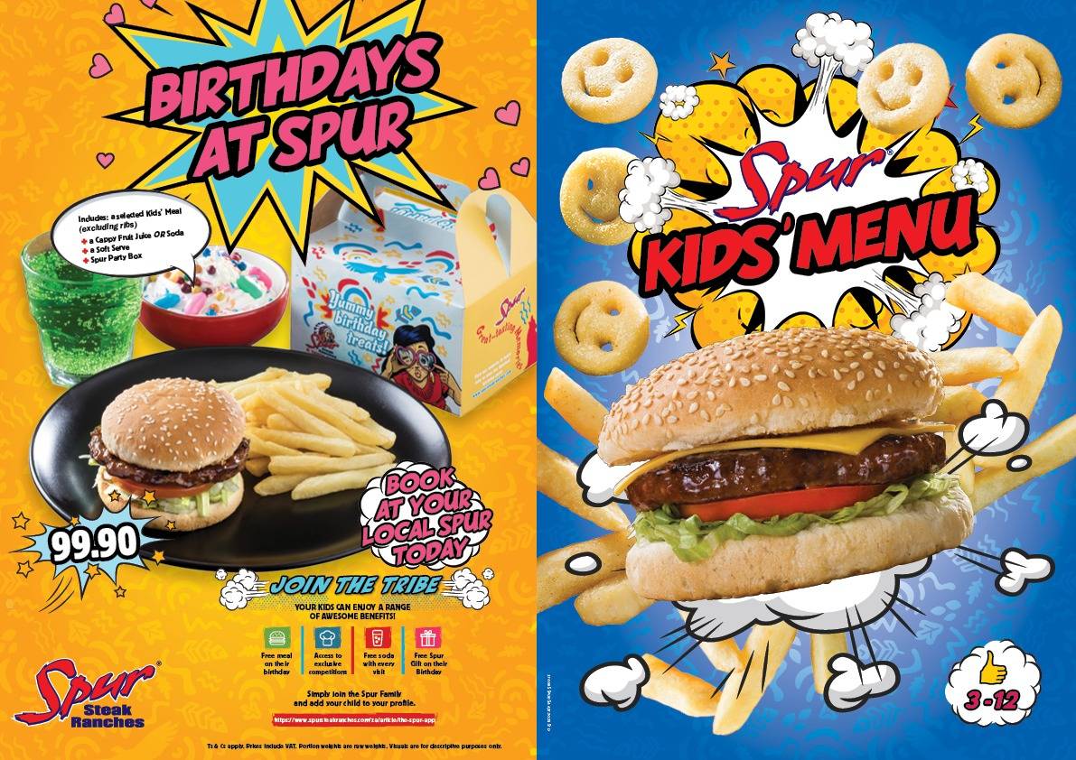 Menu at Choctaw Spur restaurant, Kimberley