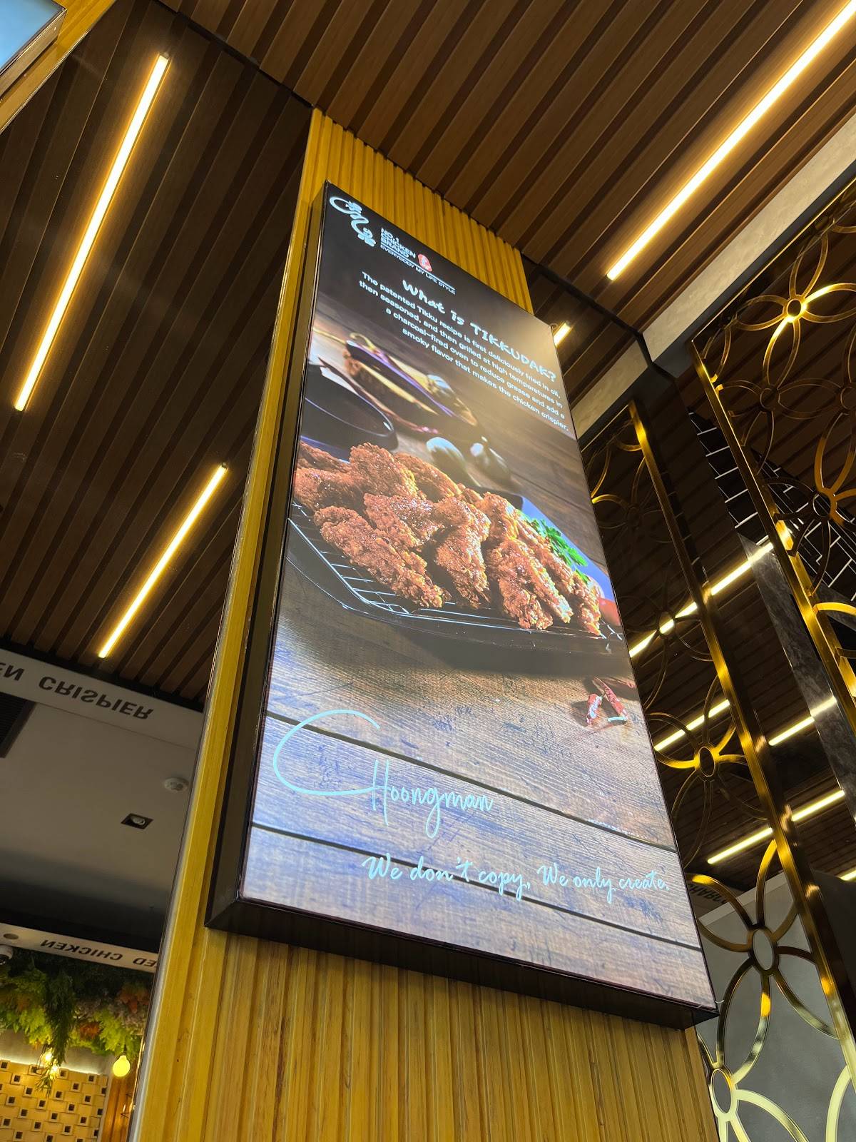 Menu at Choongman Chicken Design Village Kaset-Nawamin restaurant, Bangkok