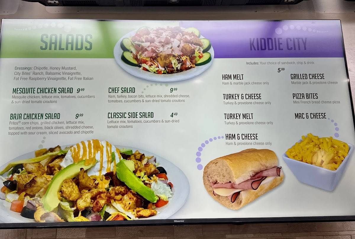 Menu at City Bites restaurant, Edmond, E 2nd St