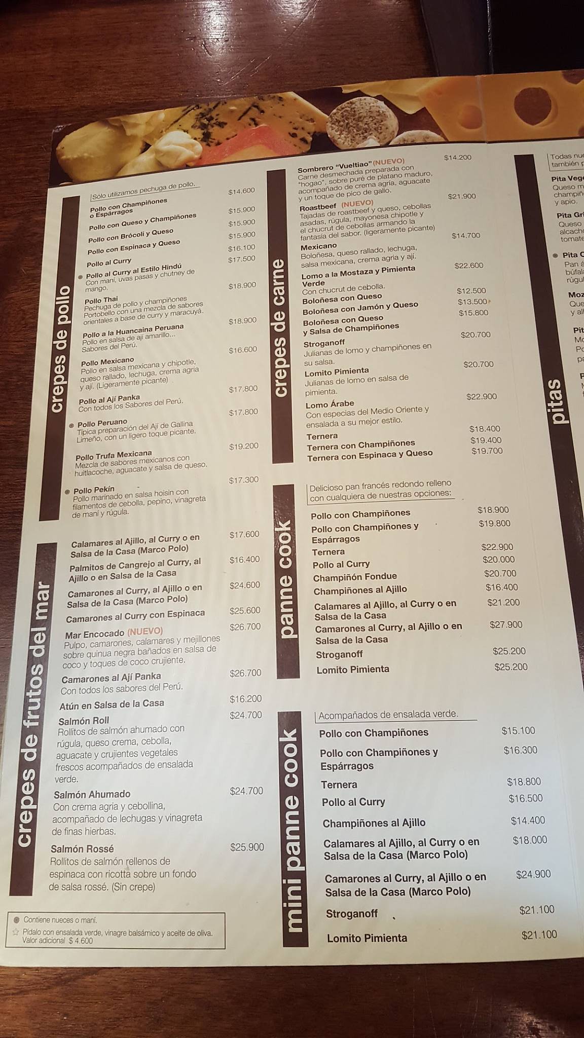 Carta del restaurante Crepes & Waffles Portal del Prado, Barranquilla ...