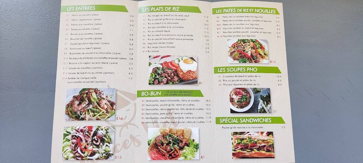 Menu au Delices Viet restaurant, Nanterre