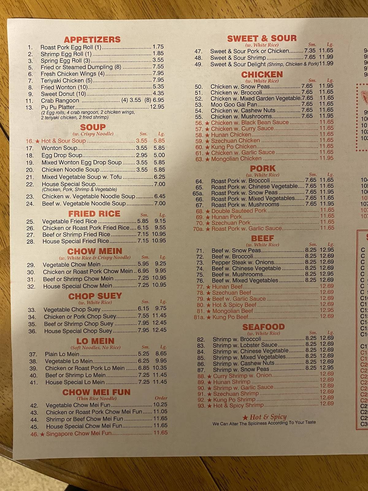 Menu at Eat Rice restaurant, Greenfield, W Holmes Ave
