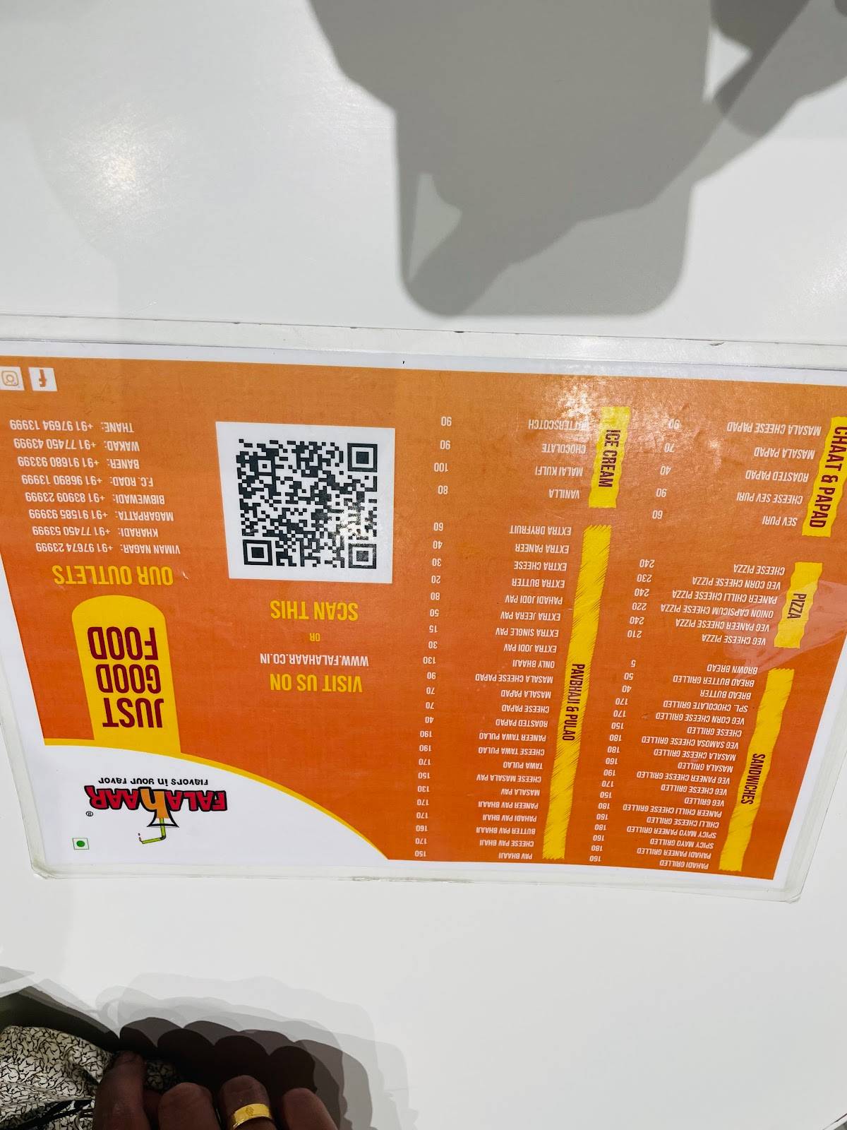 Menu at FALAHAAR WAKAD, Pimpri-Chinchwad, JQ29+4VP