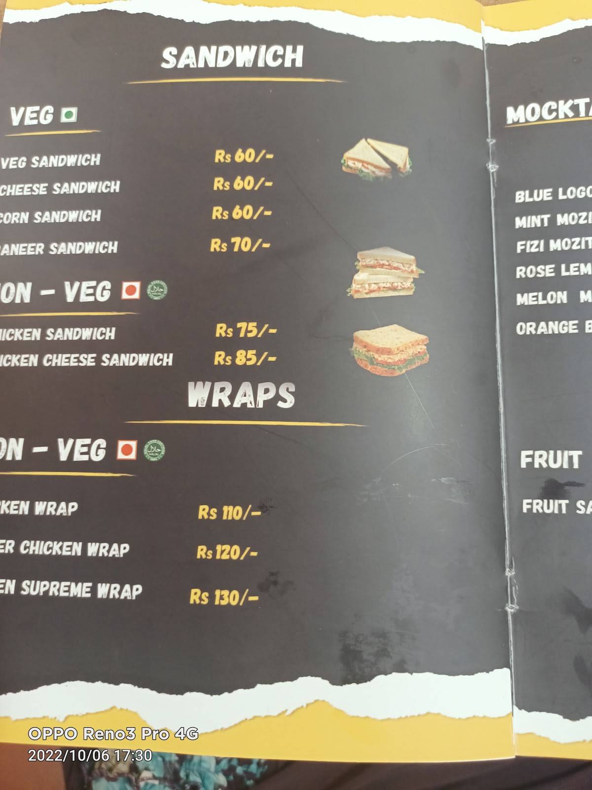 Menu at FOOD HUB - Best Restaurant in Vemulawada, Vemulawada