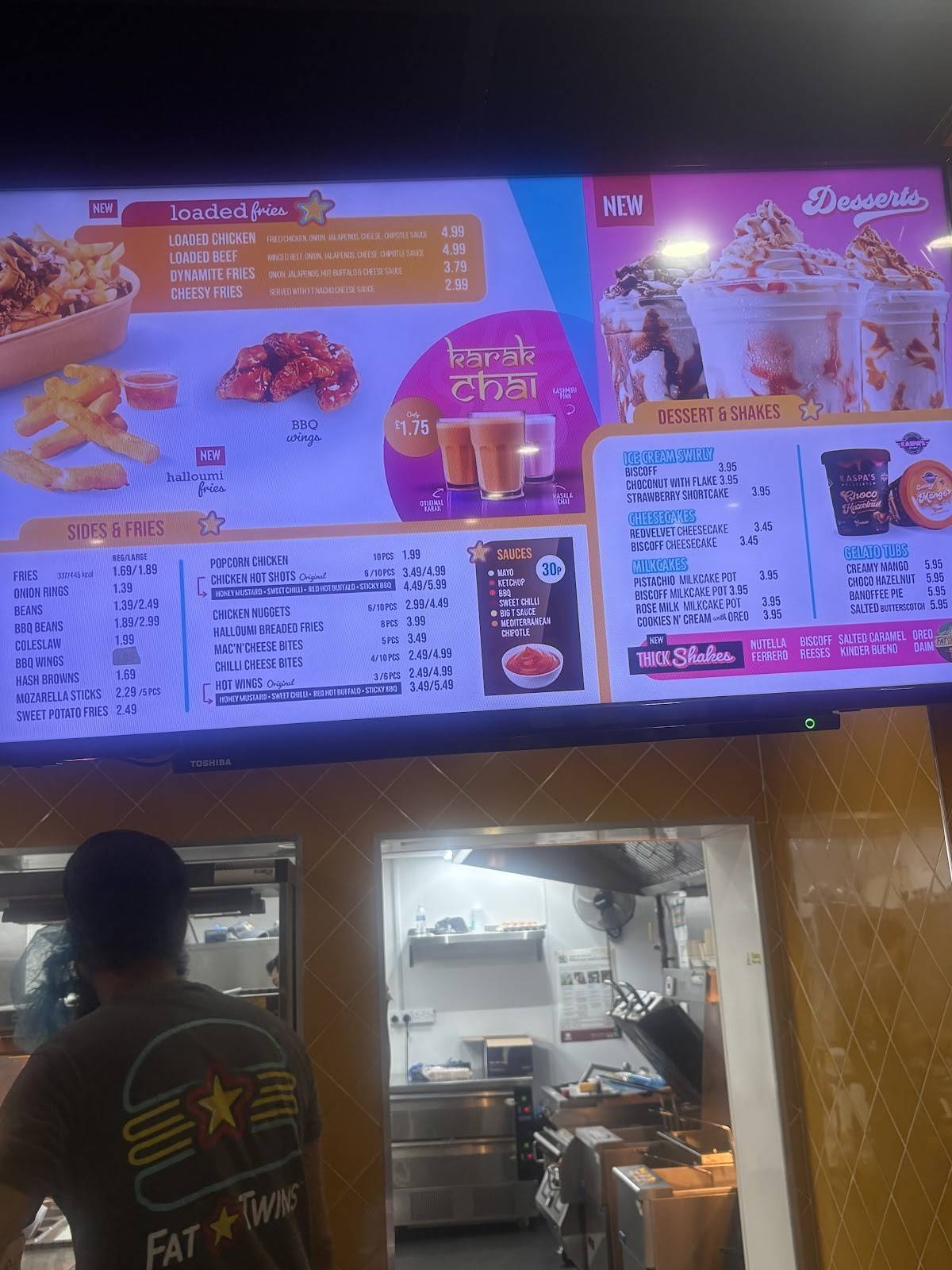 Menu at Fat Twins Reading restaurant, Reading