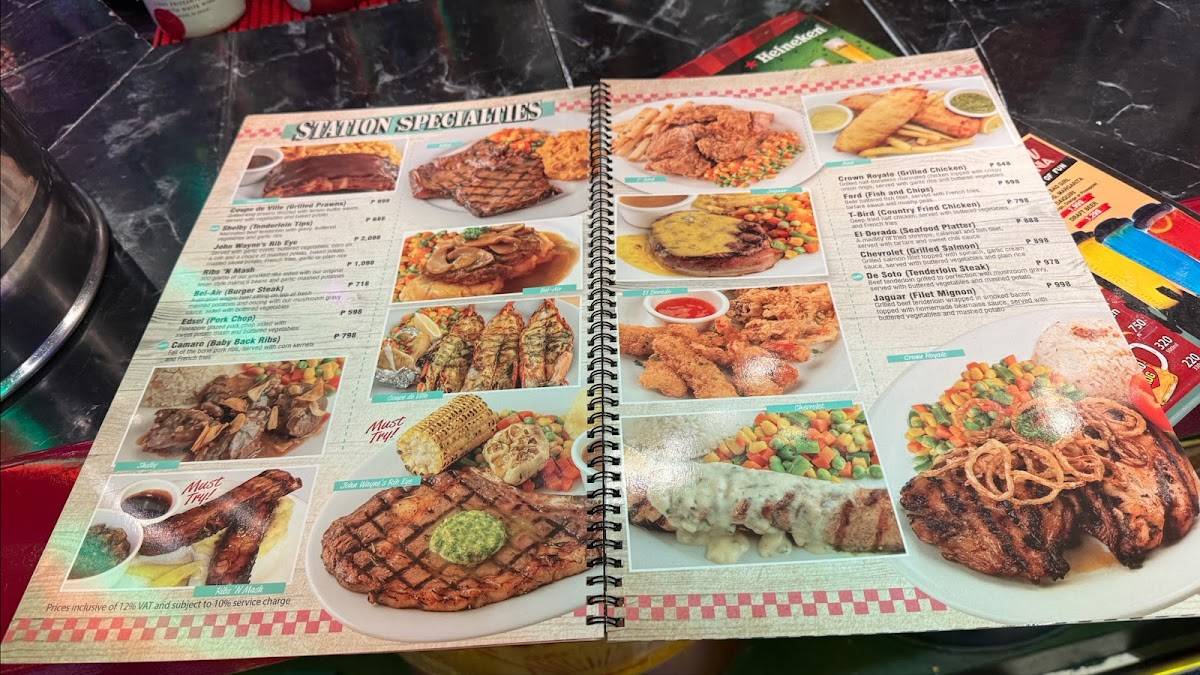Menu at Filling Station Bar And Cafe, Makati, P Burgos St